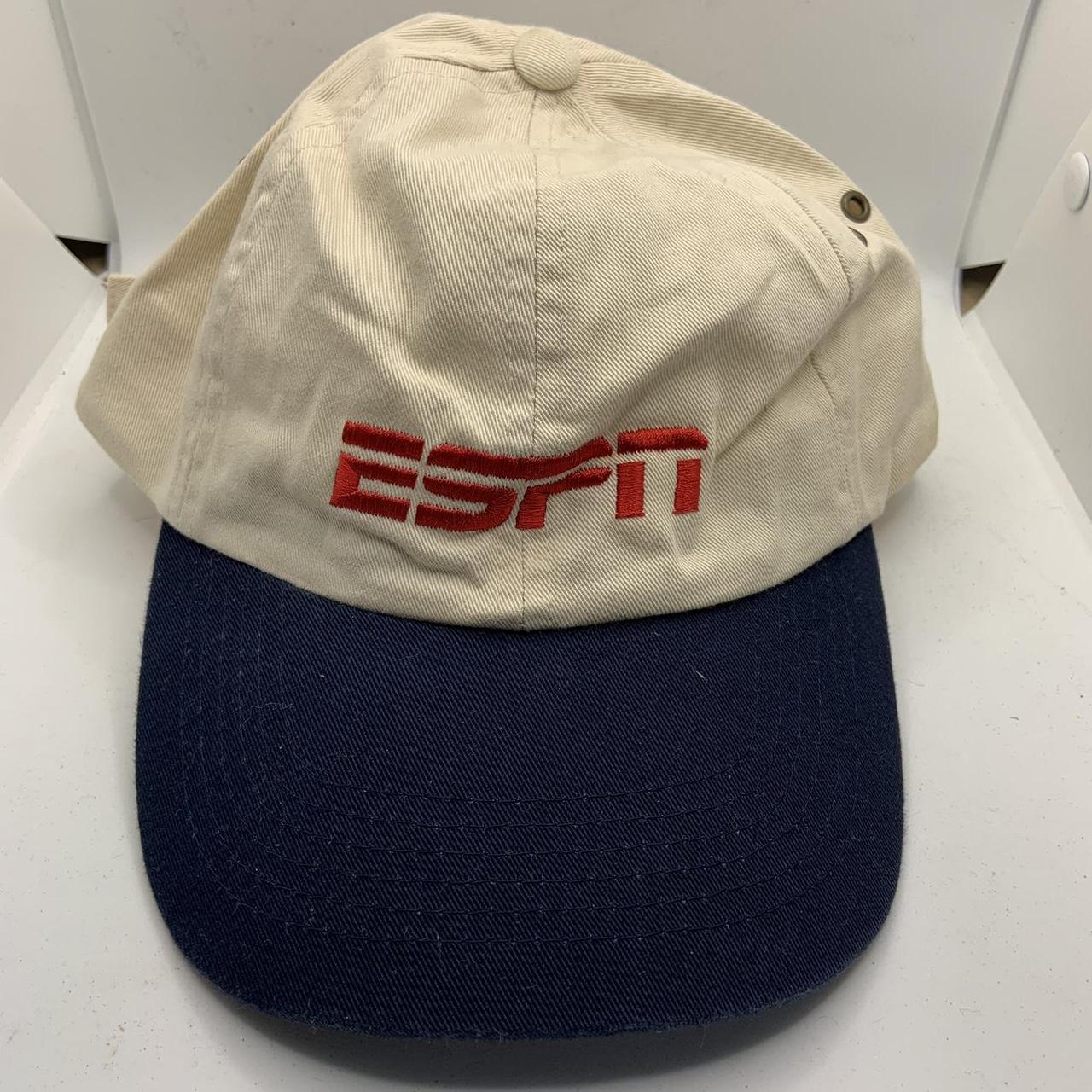 Men's Tan and Navy Hat | Depop