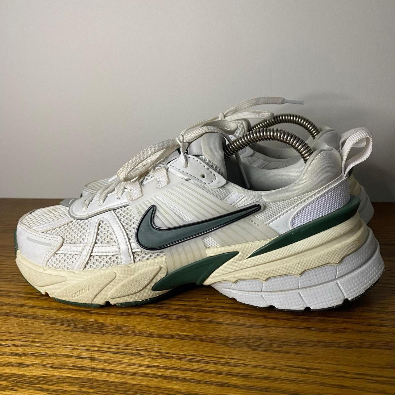 Nike V2K Run Fir White Green Trainers Athletic Shoes... - Depop