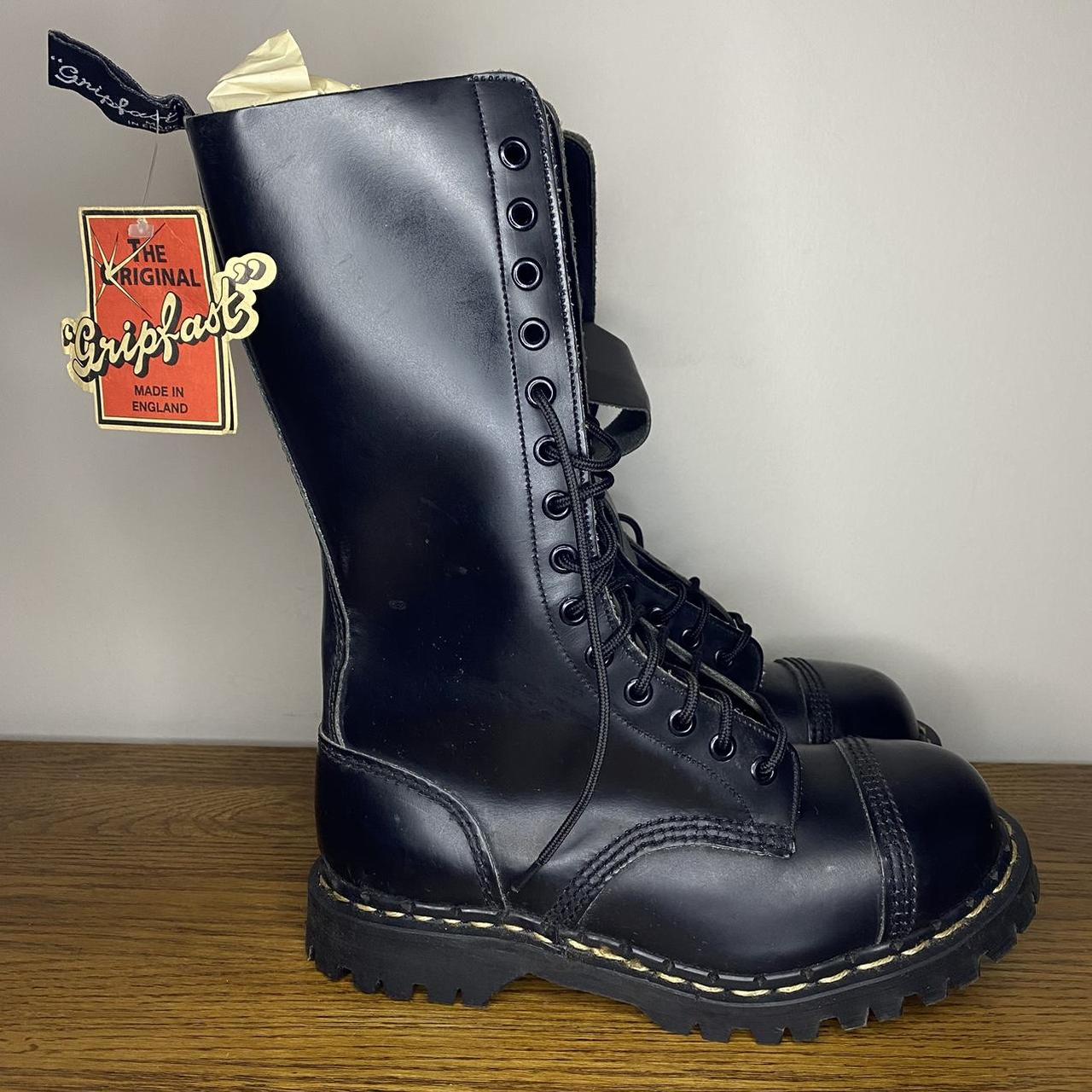 Gripfast 14-Eye Steel Toe Boots England nps solovair... | Depop