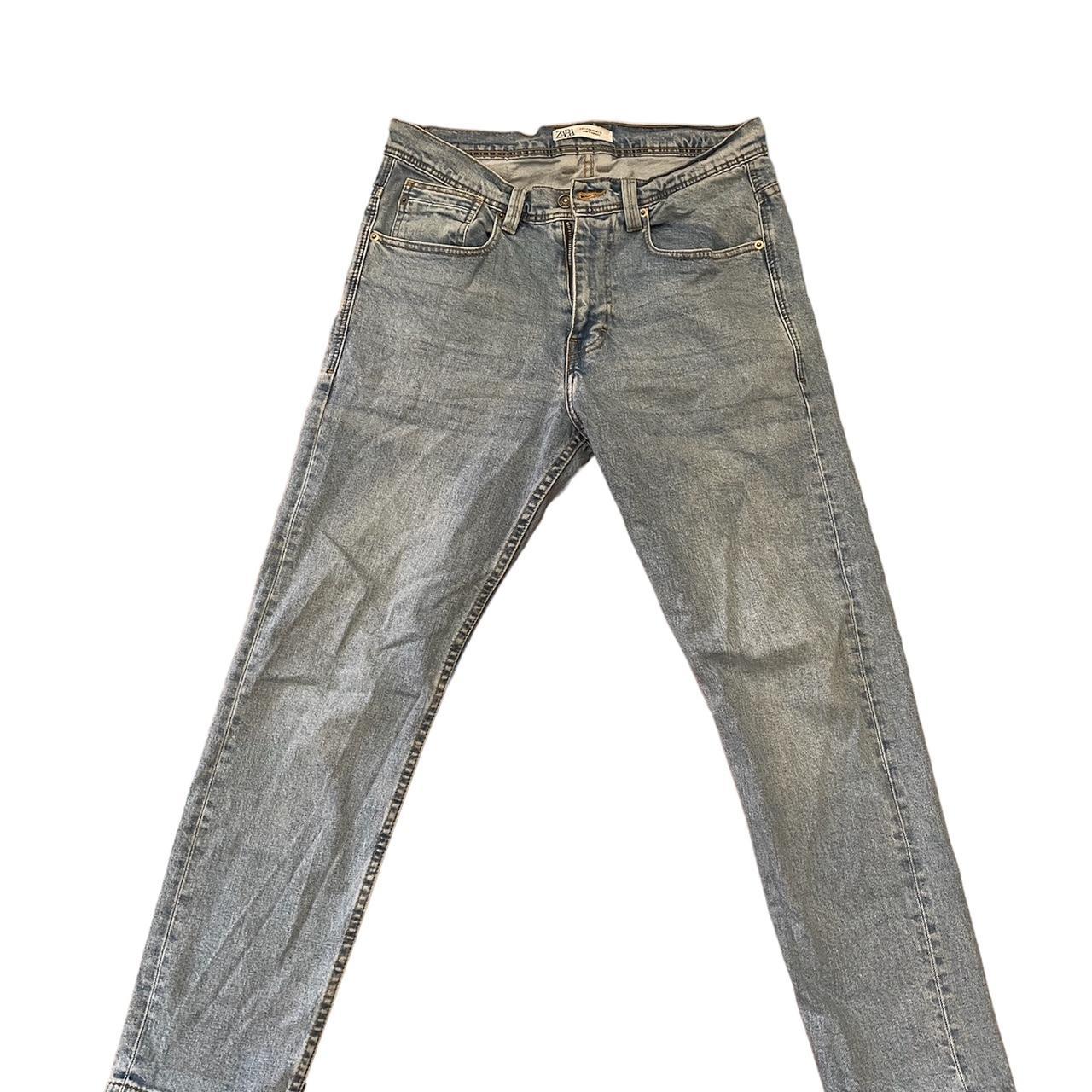 ZARA Men’s Light Blue Jeans EUR 42 US 32 MEX 32 -... - Depop