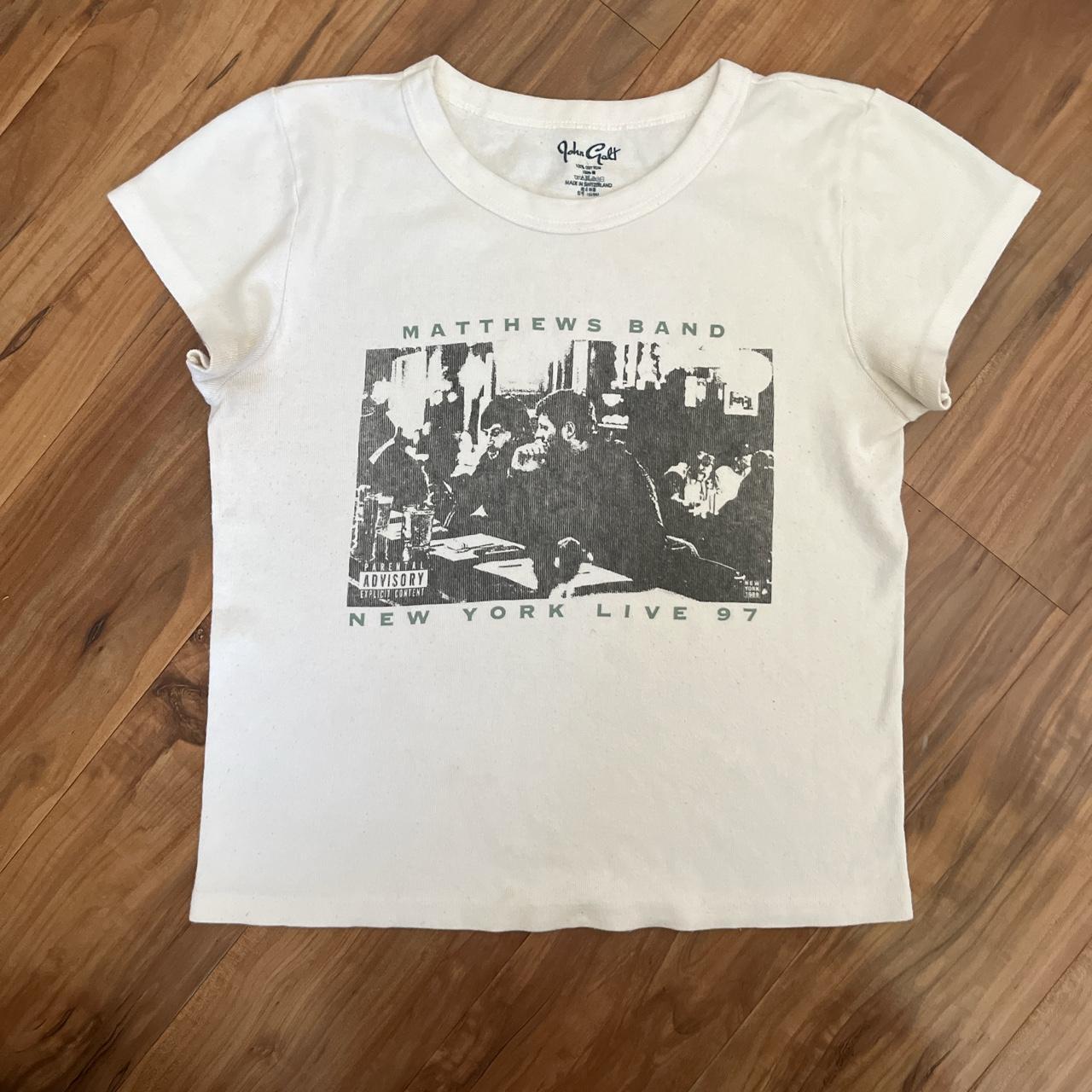Brandy Melville matthews band tee Price firm - Depop