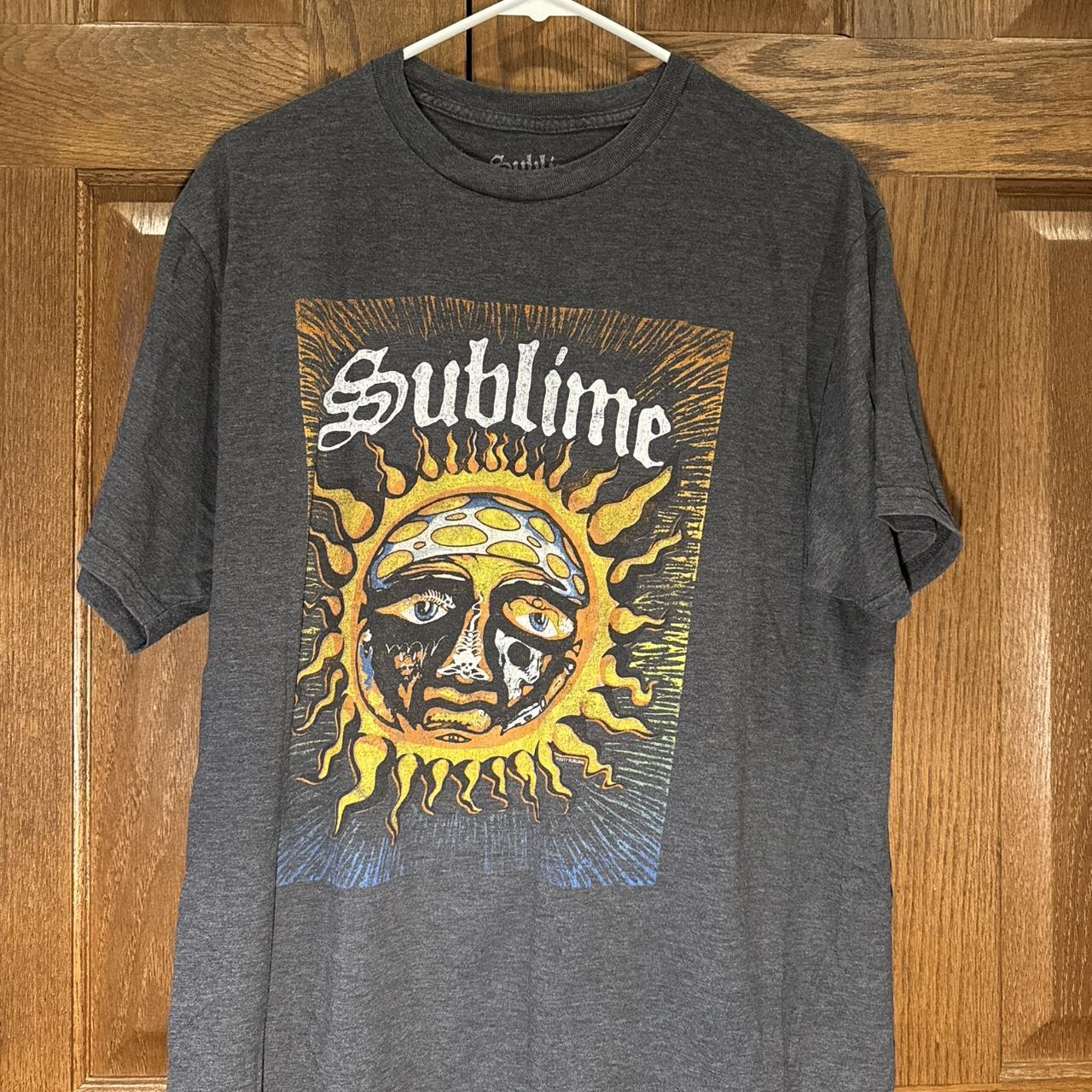 Grey and yellow Sublime band tee #grunge | Depop