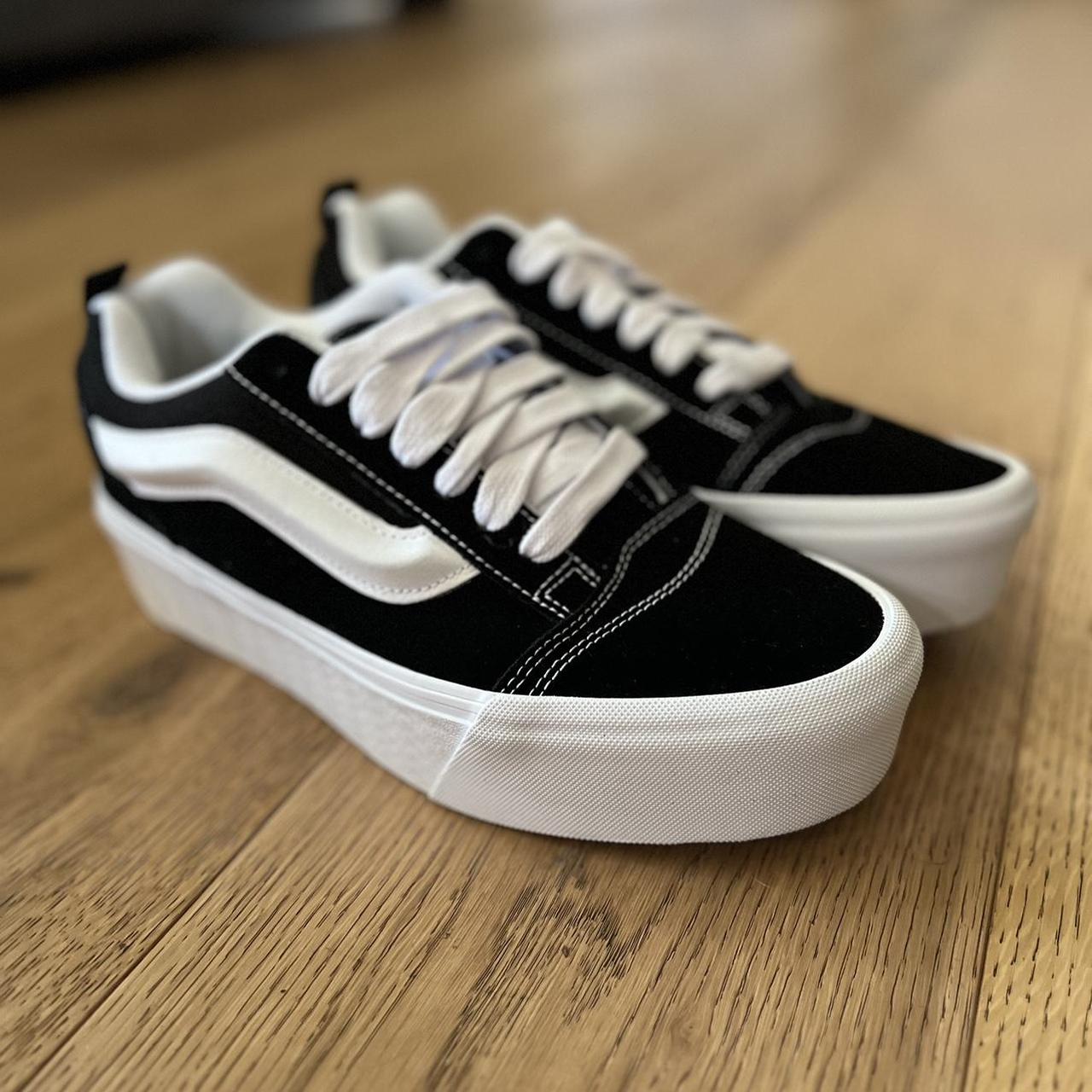 knu skool stack vans brand new, in box. size 10... - Depop