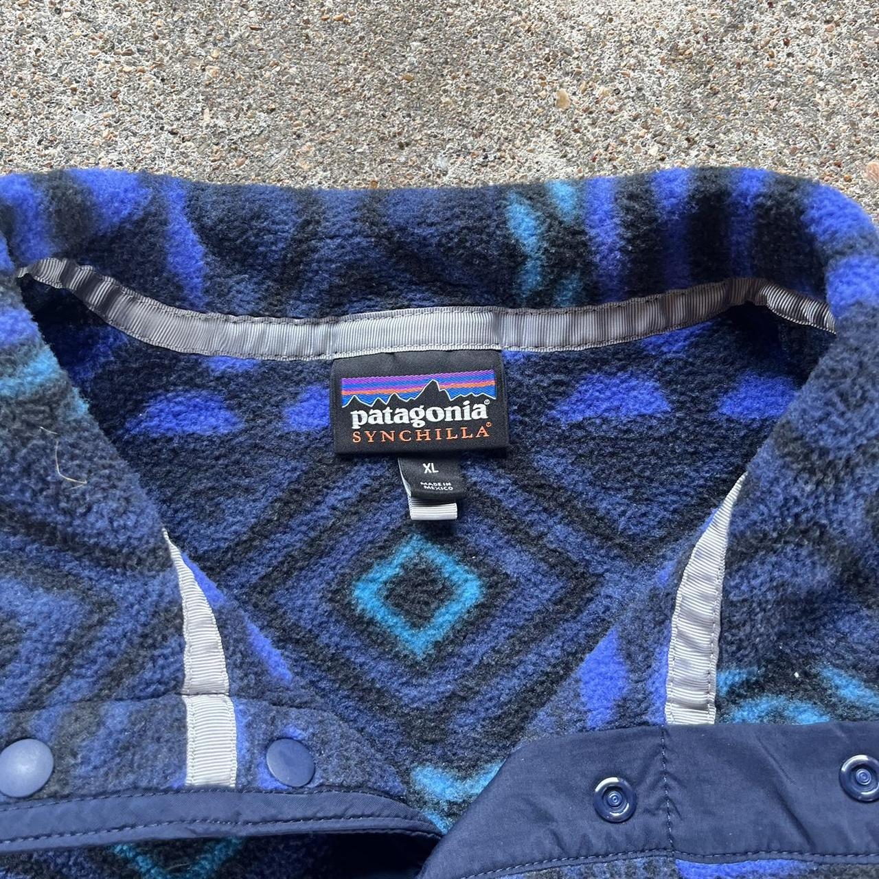 Patagonia Synchilla Patterned Fleece ! Size XL All... - Depop