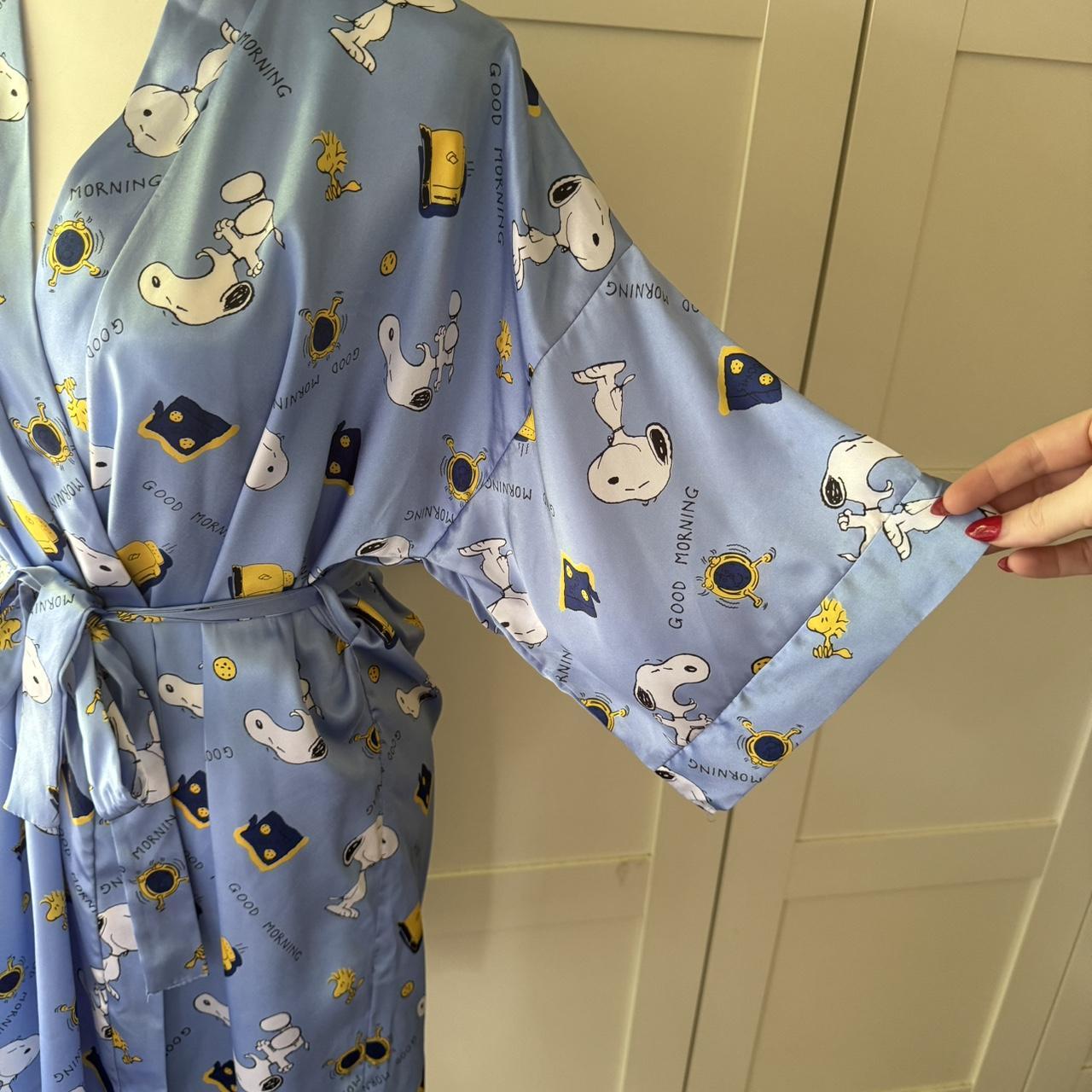 Satin snoopy/peanuts robe dressing gown. Good... - Depop