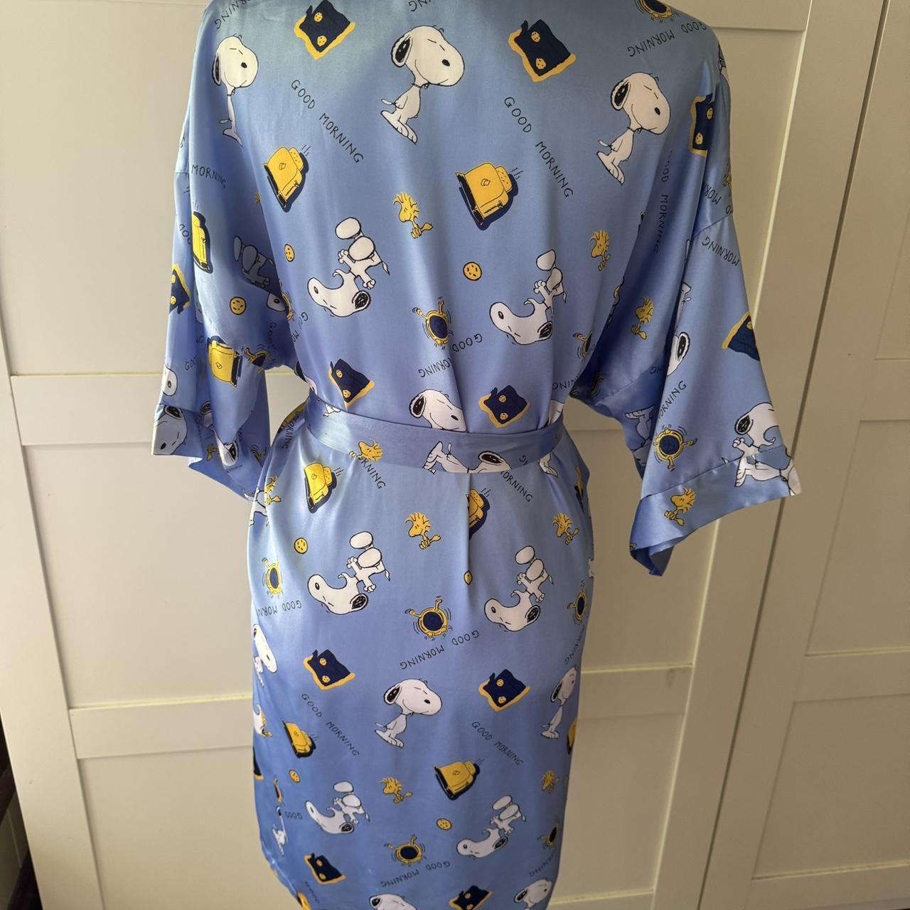 Satin snoopy/peanuts robe dressing gown. Good... - Depop