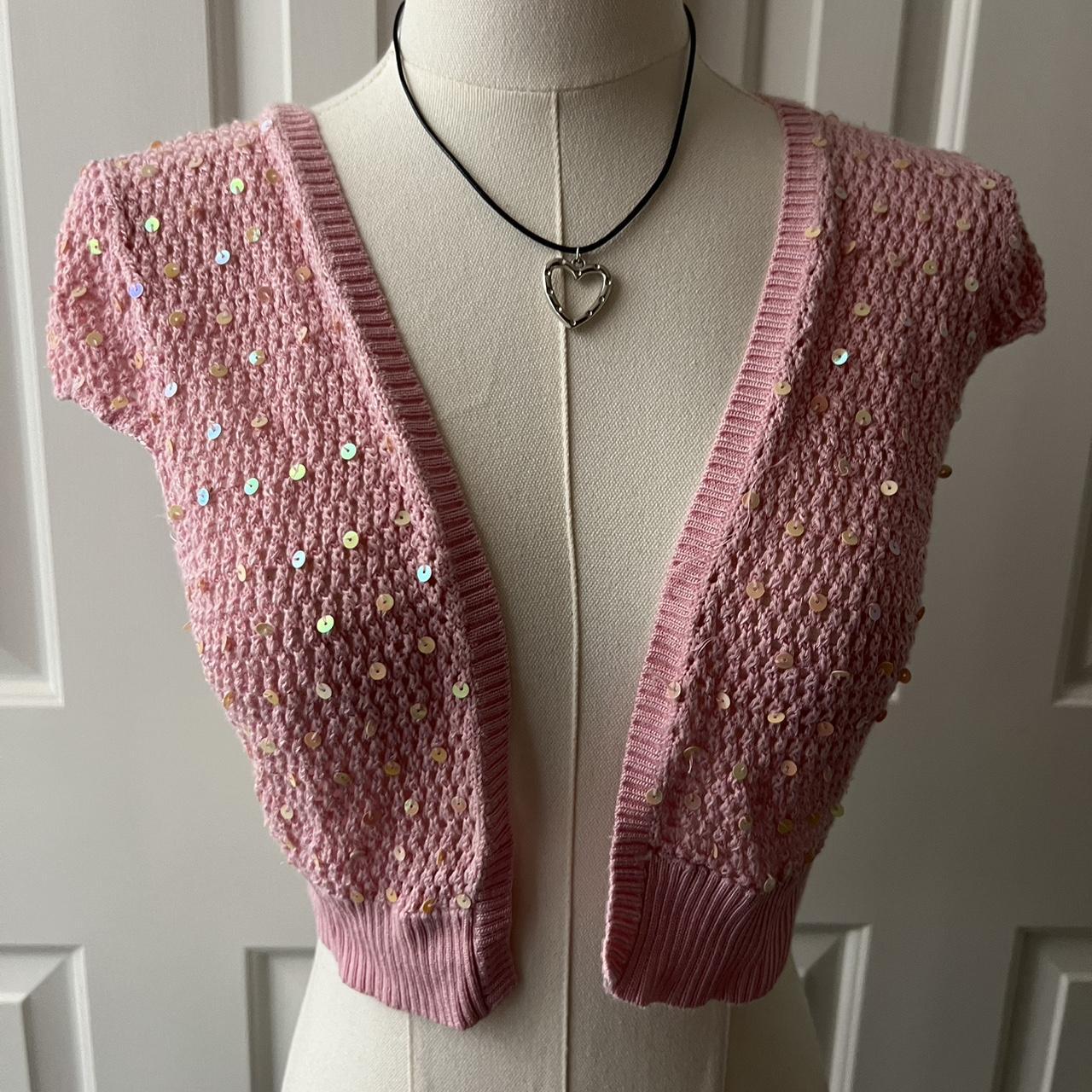 Pink vintage limited too y2k sequin top, can’t see... | Depop