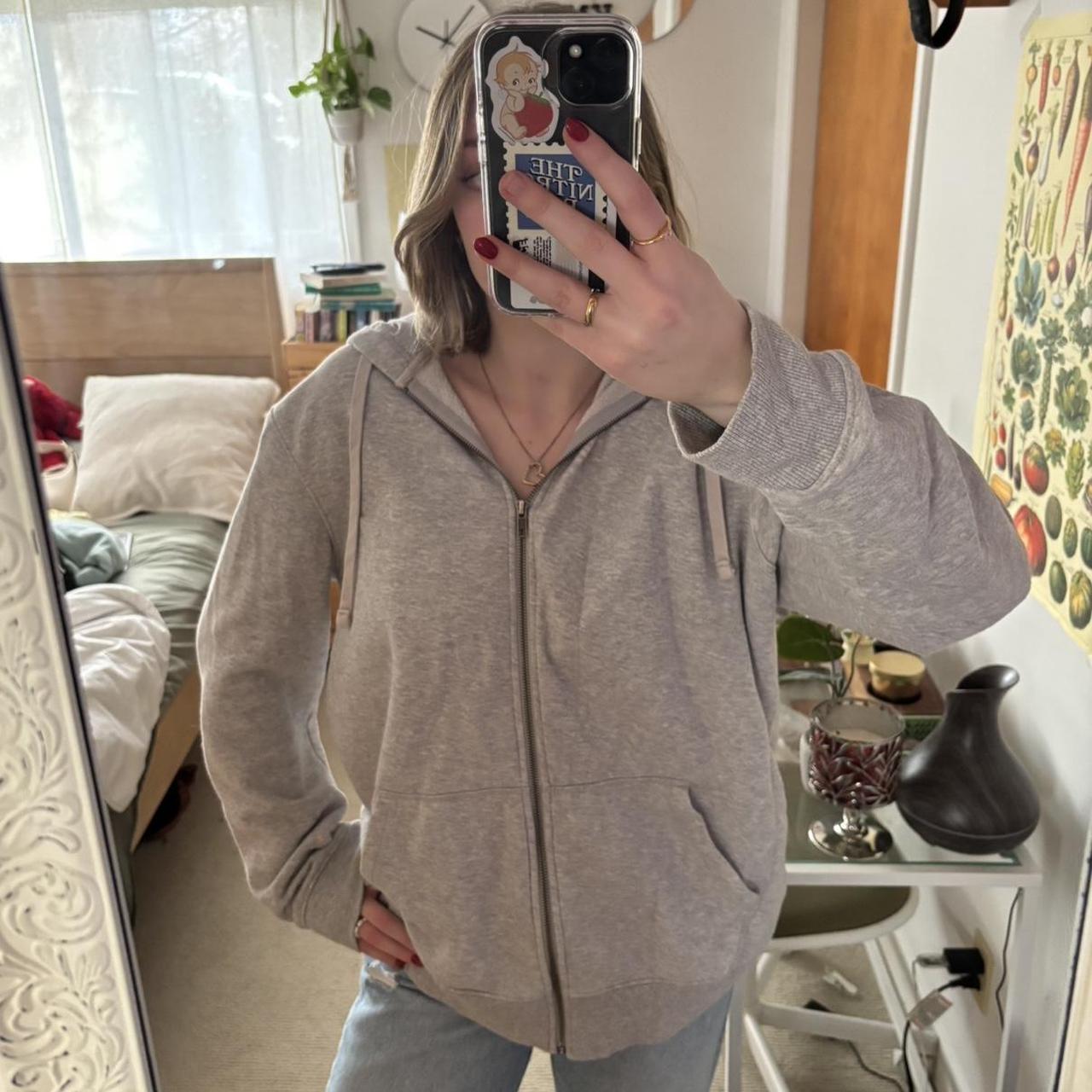 Goodfellow men's grey zip up - size large | Depop