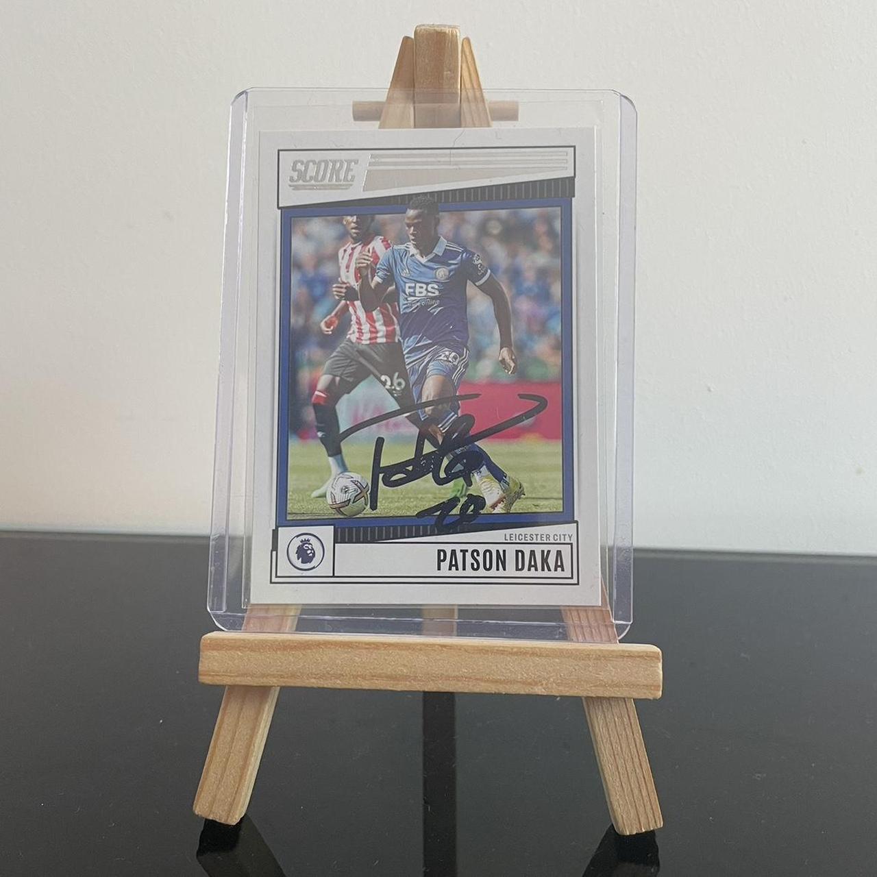 Authentic Patson Daka Hand Signed Card Panini Score... - Depop