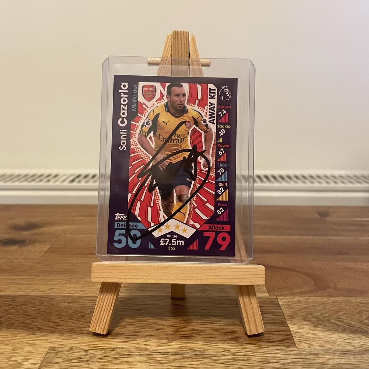 Authentic Santi Cazorla Hand Signed Card Topps... - Depop