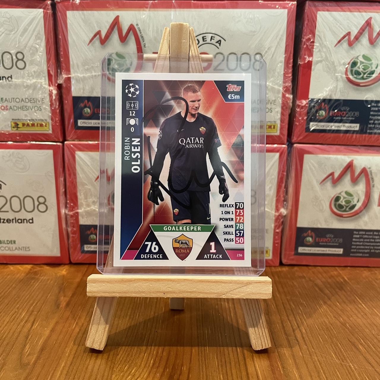 Authentic Robin Olsen Hand Signed Card Topps Match... - Depop