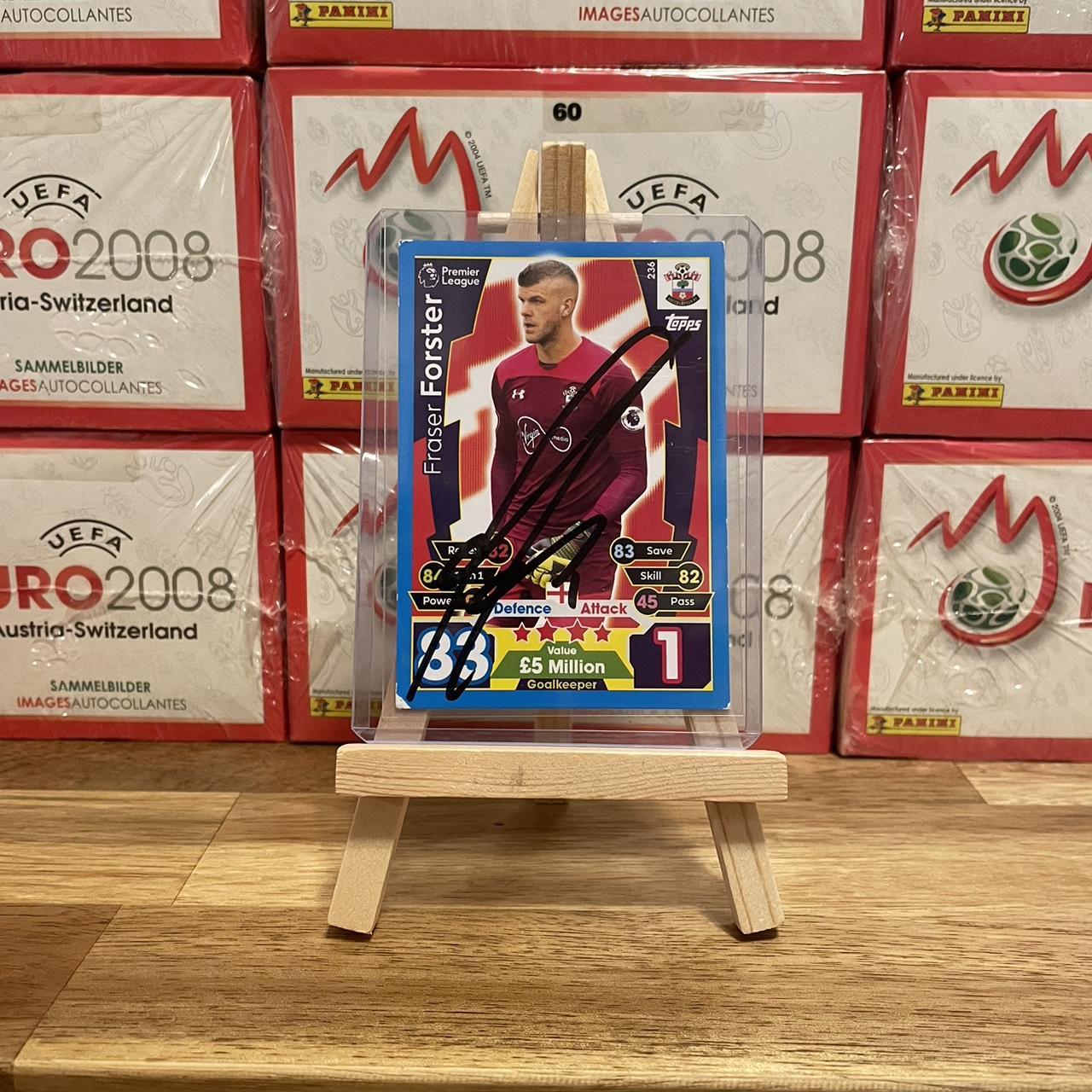 Authentic Fraser Forster Hand Signed Card Topps... - Depop