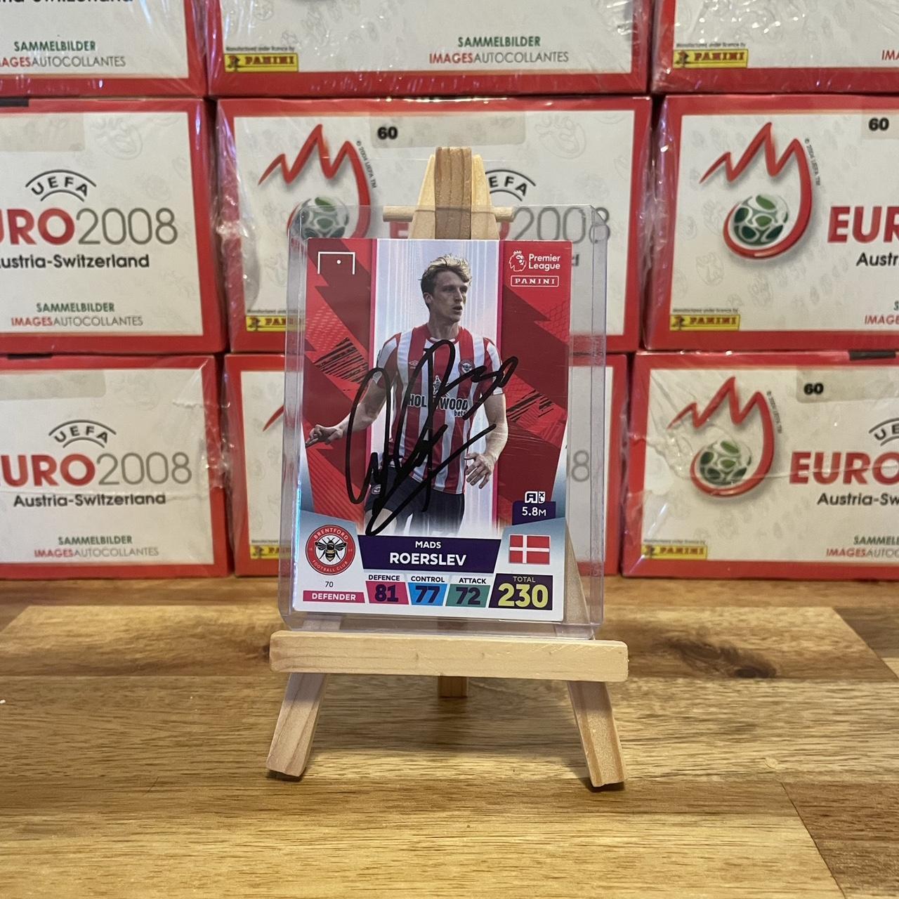 Authentic Mads Roerslev Hand Signed Card Panini... - Depop