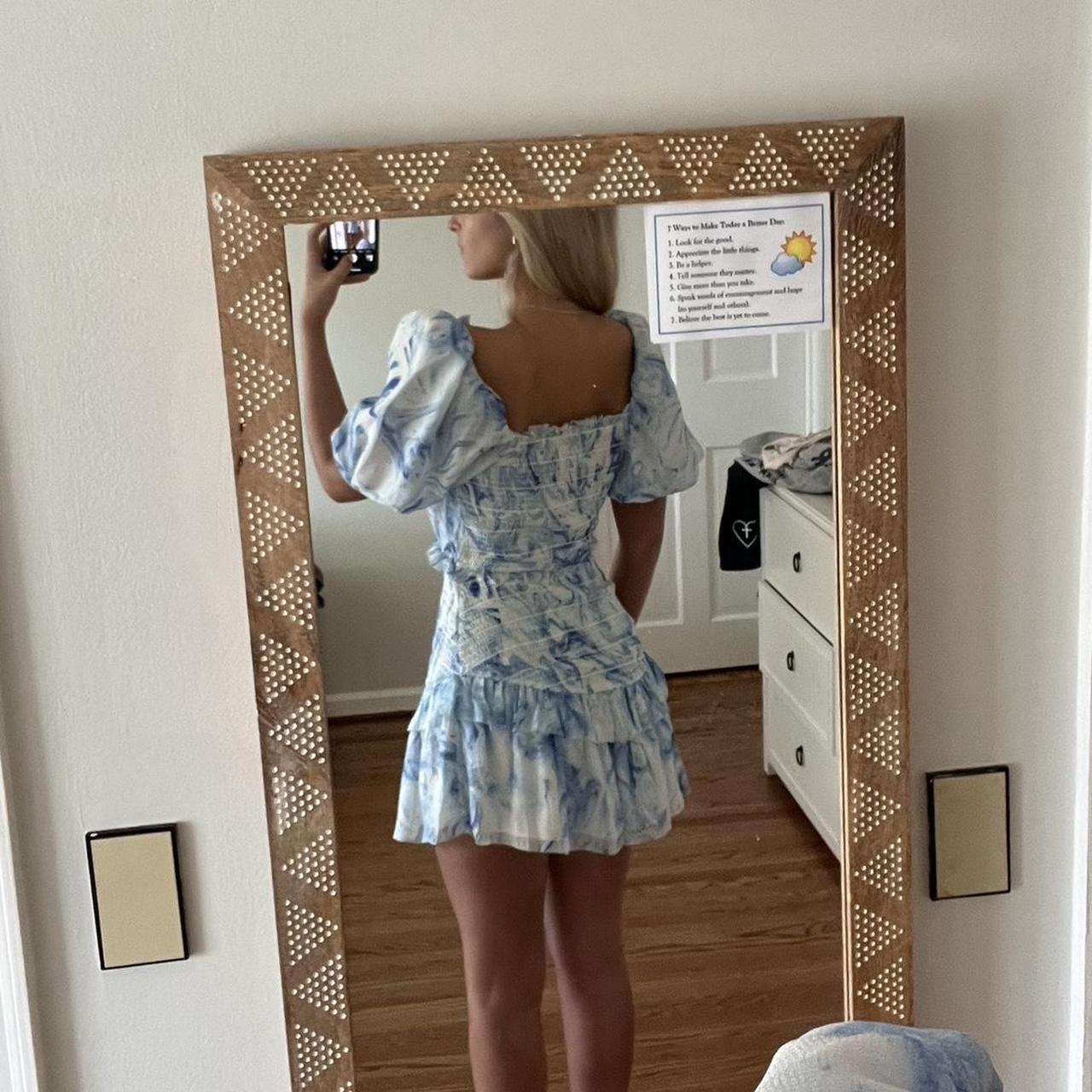 SAYLOR mini dress never worn!! size xs but fits a... - Depop