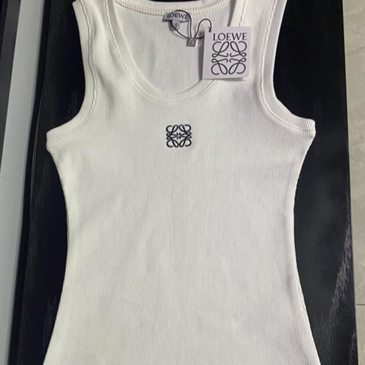 Tank Top White Loewe Anagram Tank Top, NWT with... - Depop