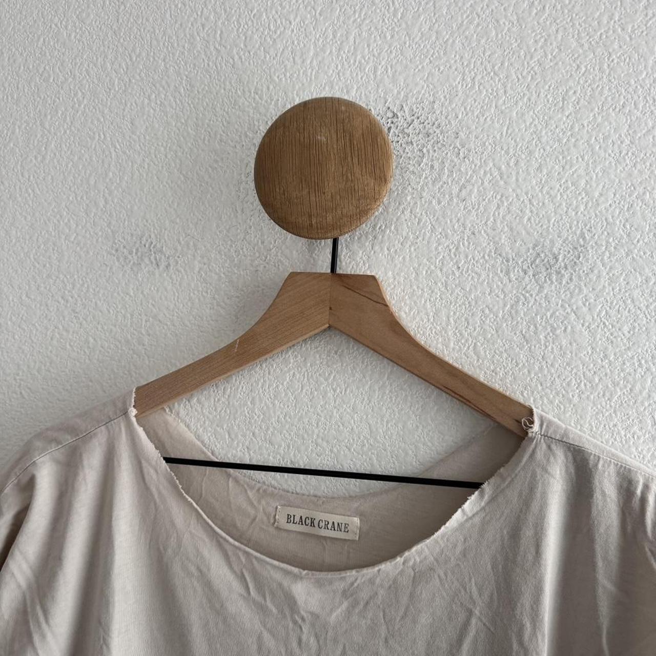 Black Crane Boxy Tshirt Size Small. Boxy fit. Raw... | Depop