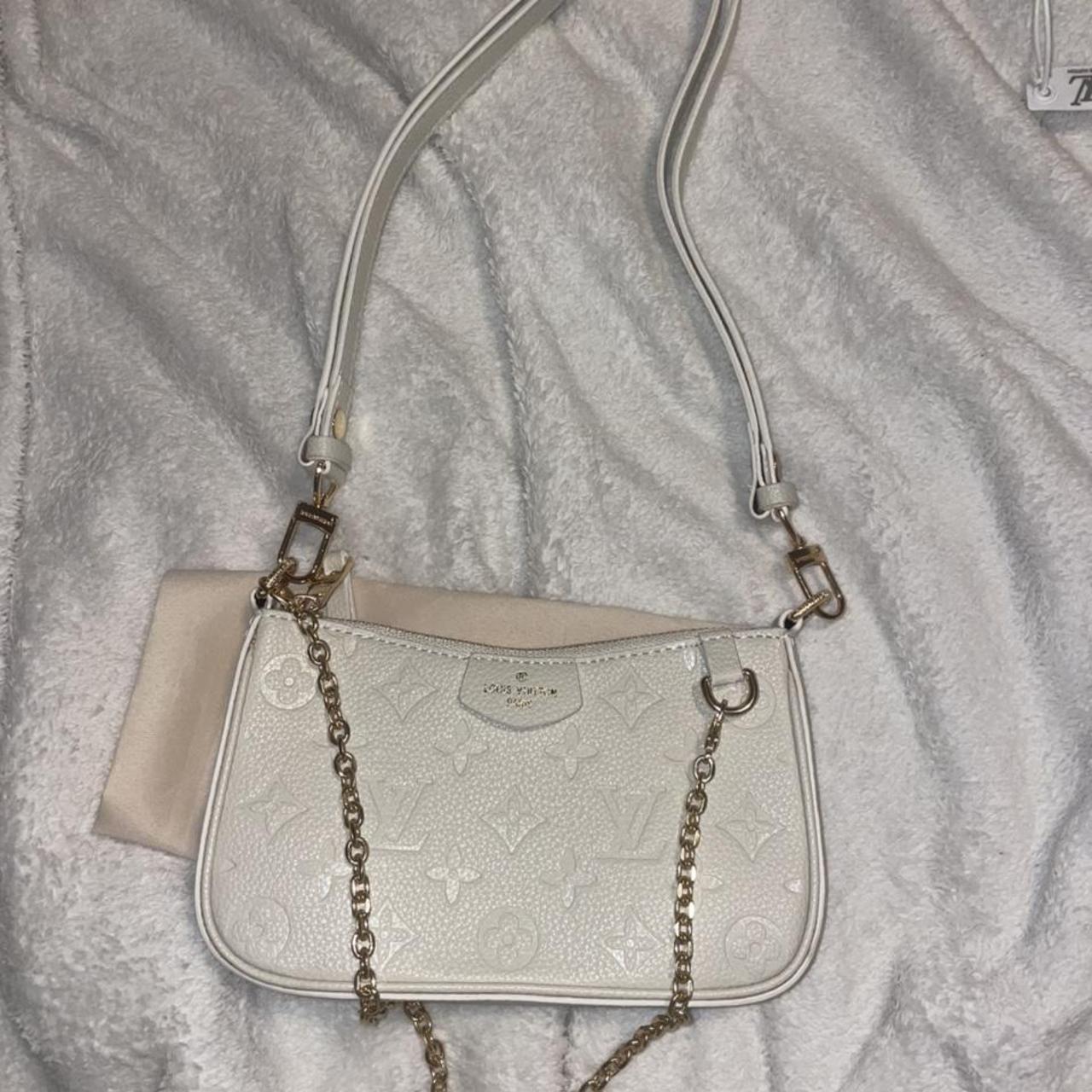 Creme lv bag Versatile has two shoulder straps... - Depop