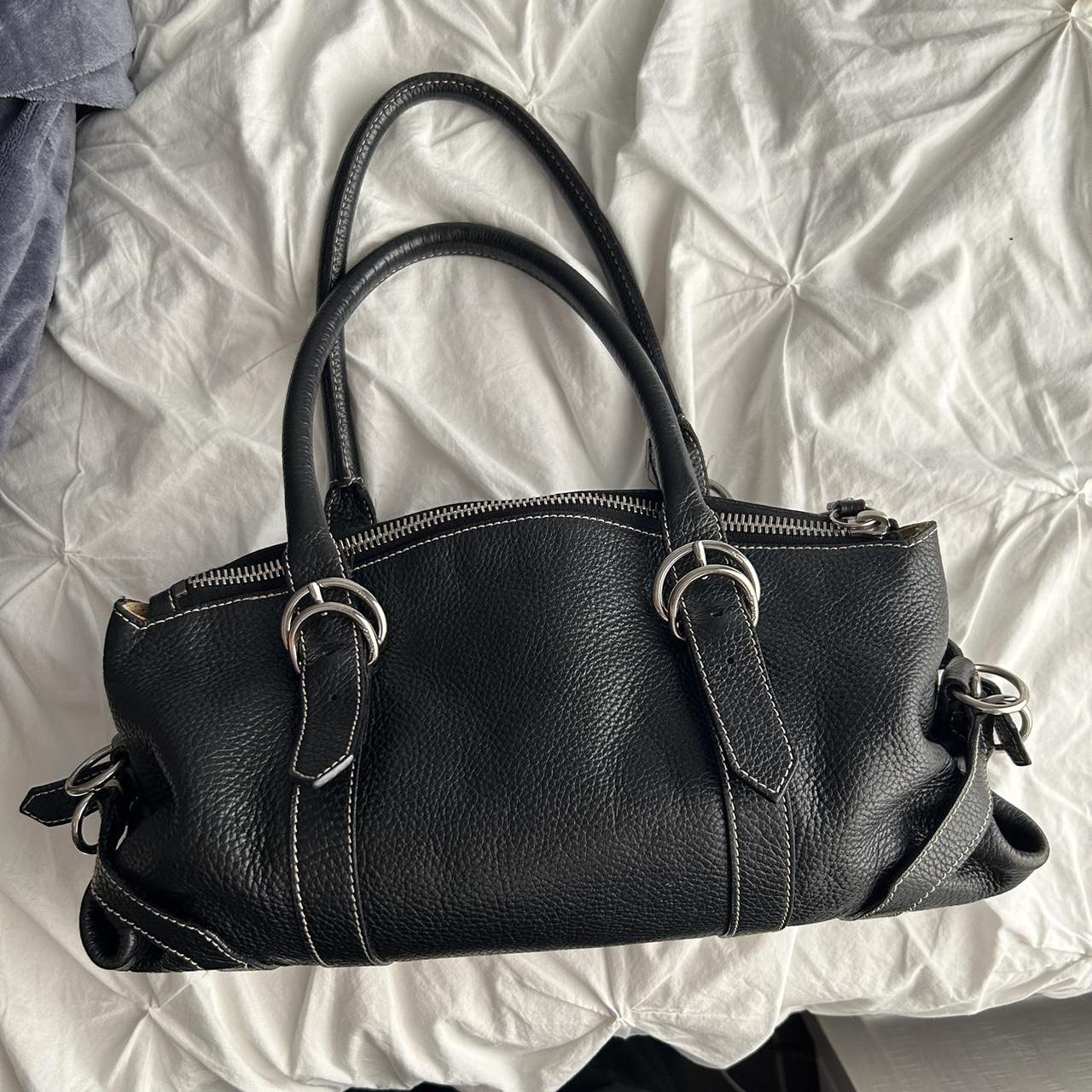 Prada Vitello Corsica Wrapping Shoulder Bag. Black... | Depop