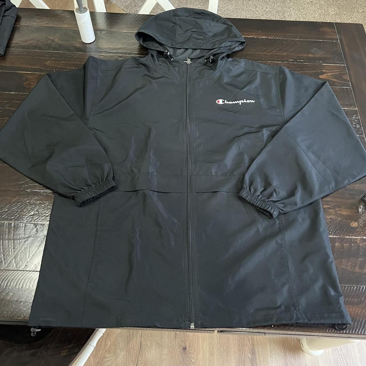 Champion windbreaker jacket Size XL Like new... - Depop