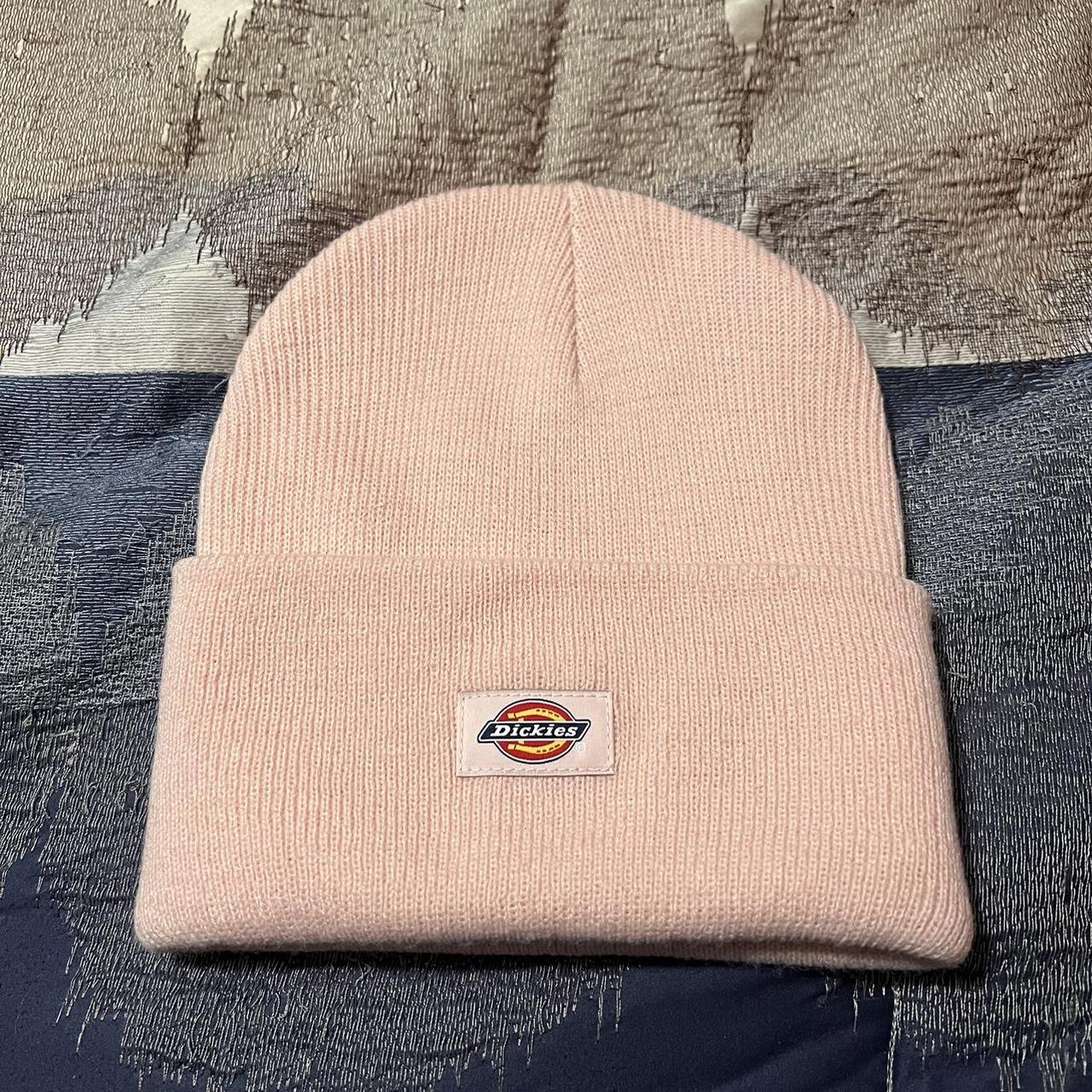 Pink dickies beanie hat One size fits all Like new... - Depop