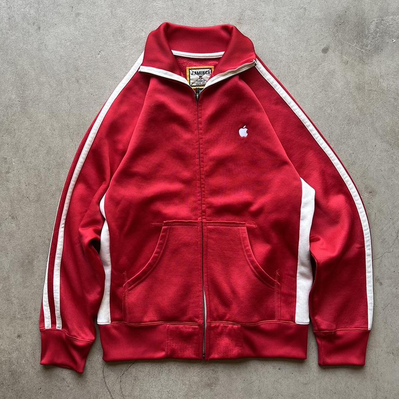 Vintage Apple Zipup Jacket Super nice late 90s -... - Depop