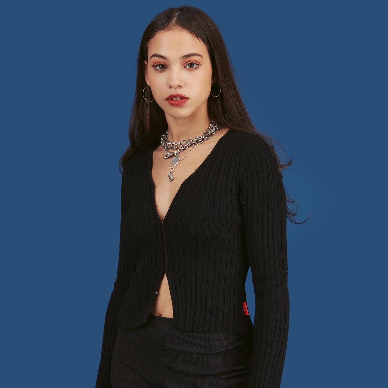 unif focal top in black, in great condition! only... - Depop