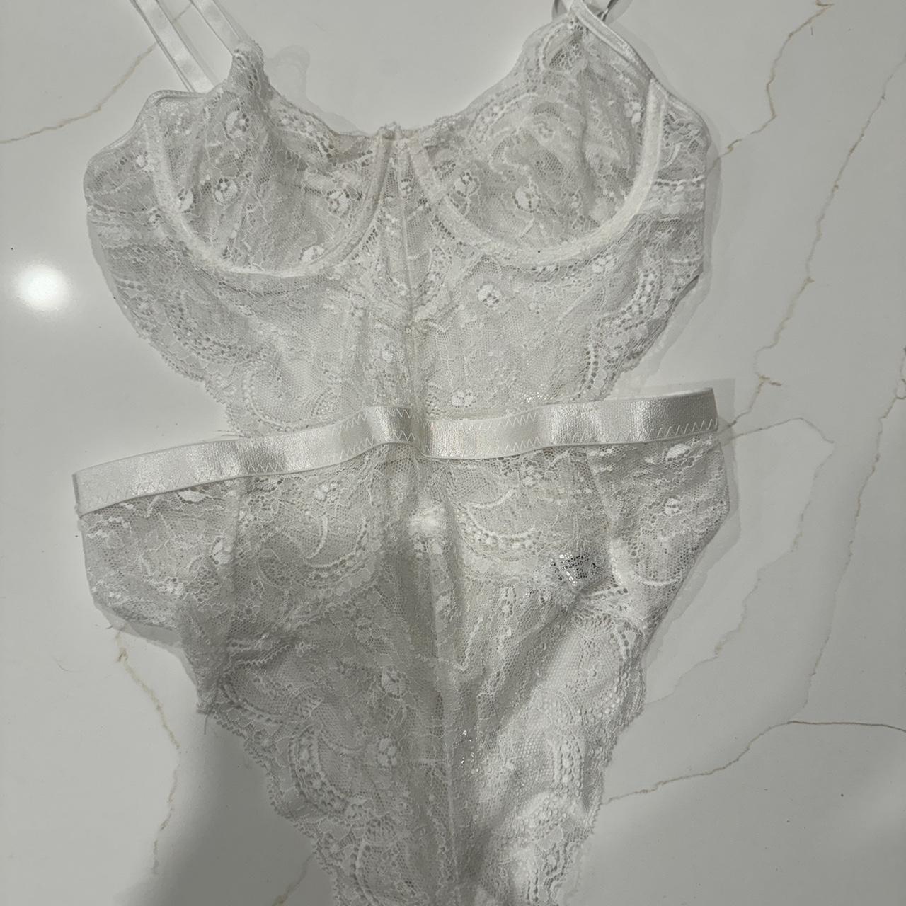 worn once, lace bodysuit - Depop