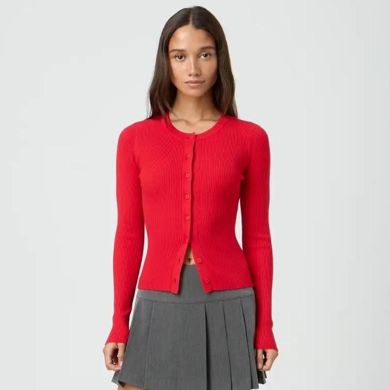 Glassons Red Cardigan Only worn once, in amazing... - Depop