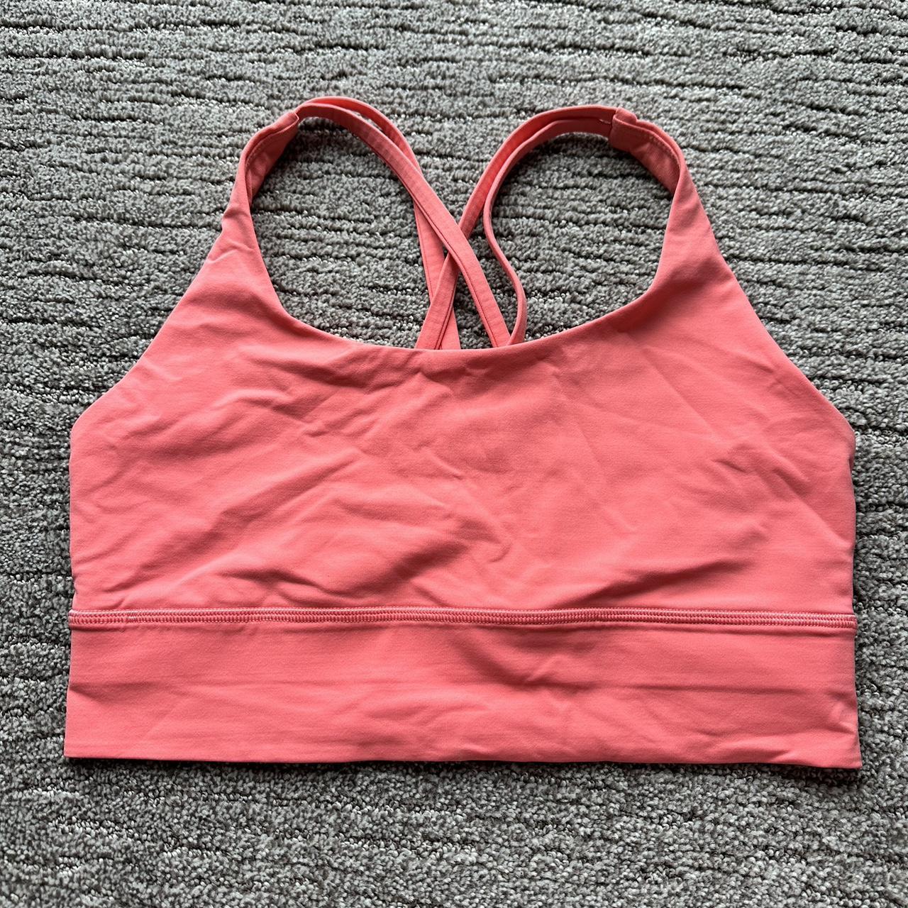 lululemon longline energy bra, worn once #lululemon... - Depop