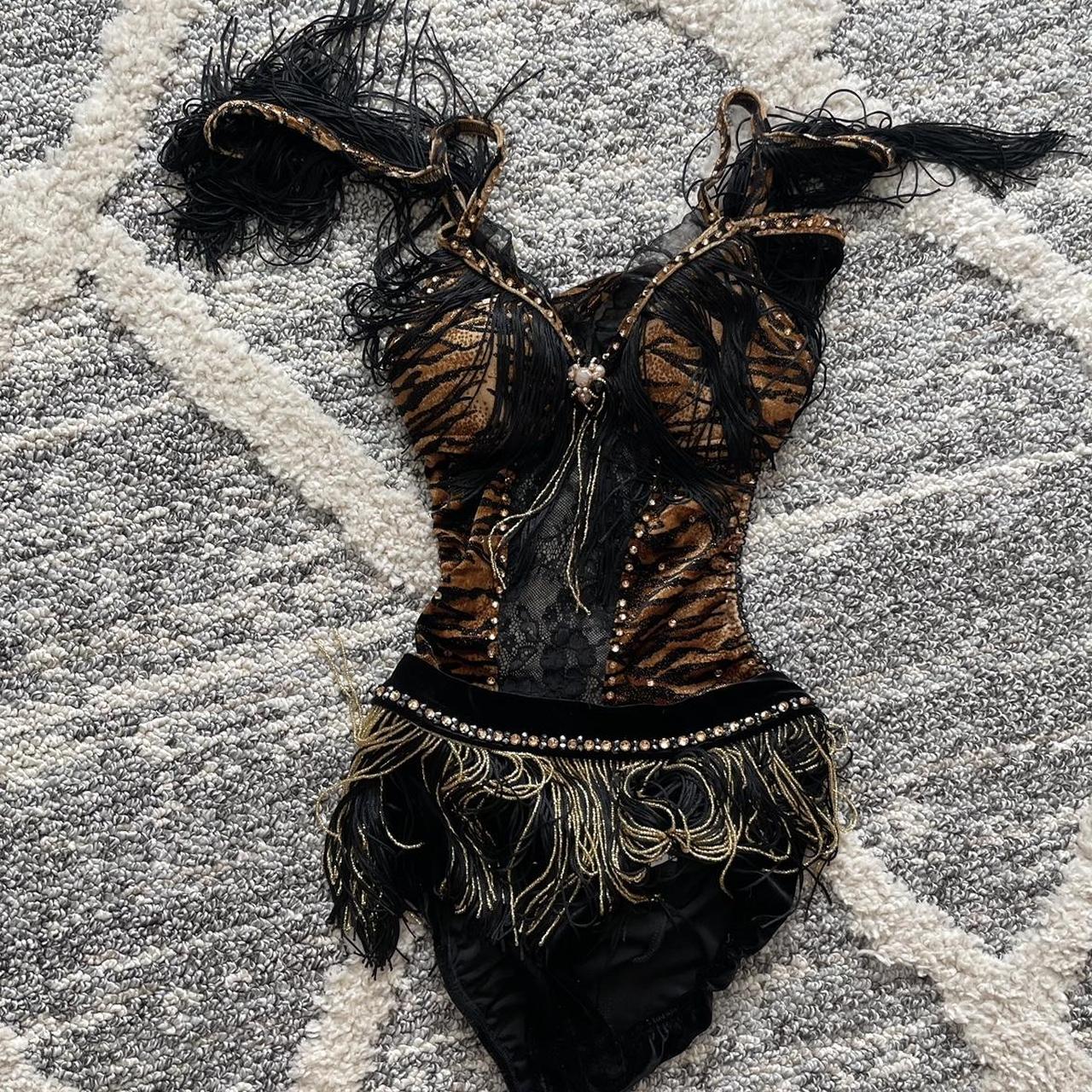 One Piece Tiger Print Flapper costume Gently worn &... | Depop