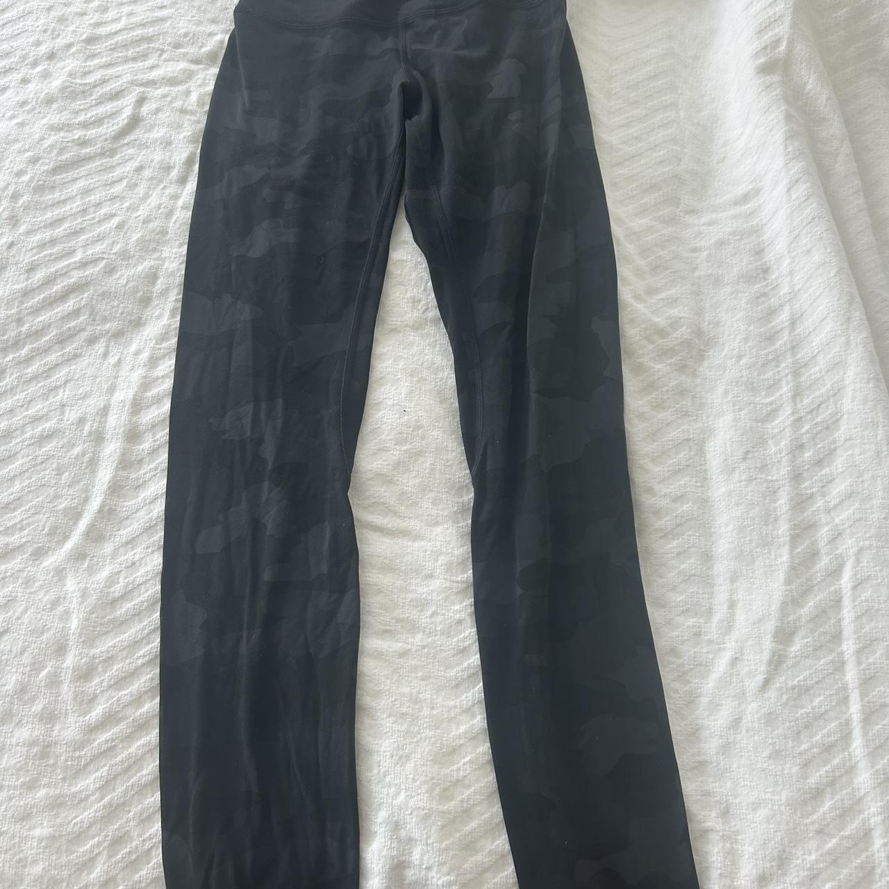 lululemon black camo align leggings #preppy... - Depop