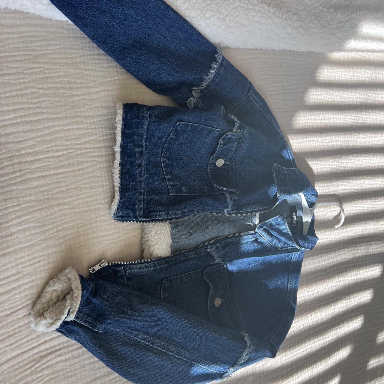 Cute Sherpa detail jean jacket perfect for the winter ️ - Depop