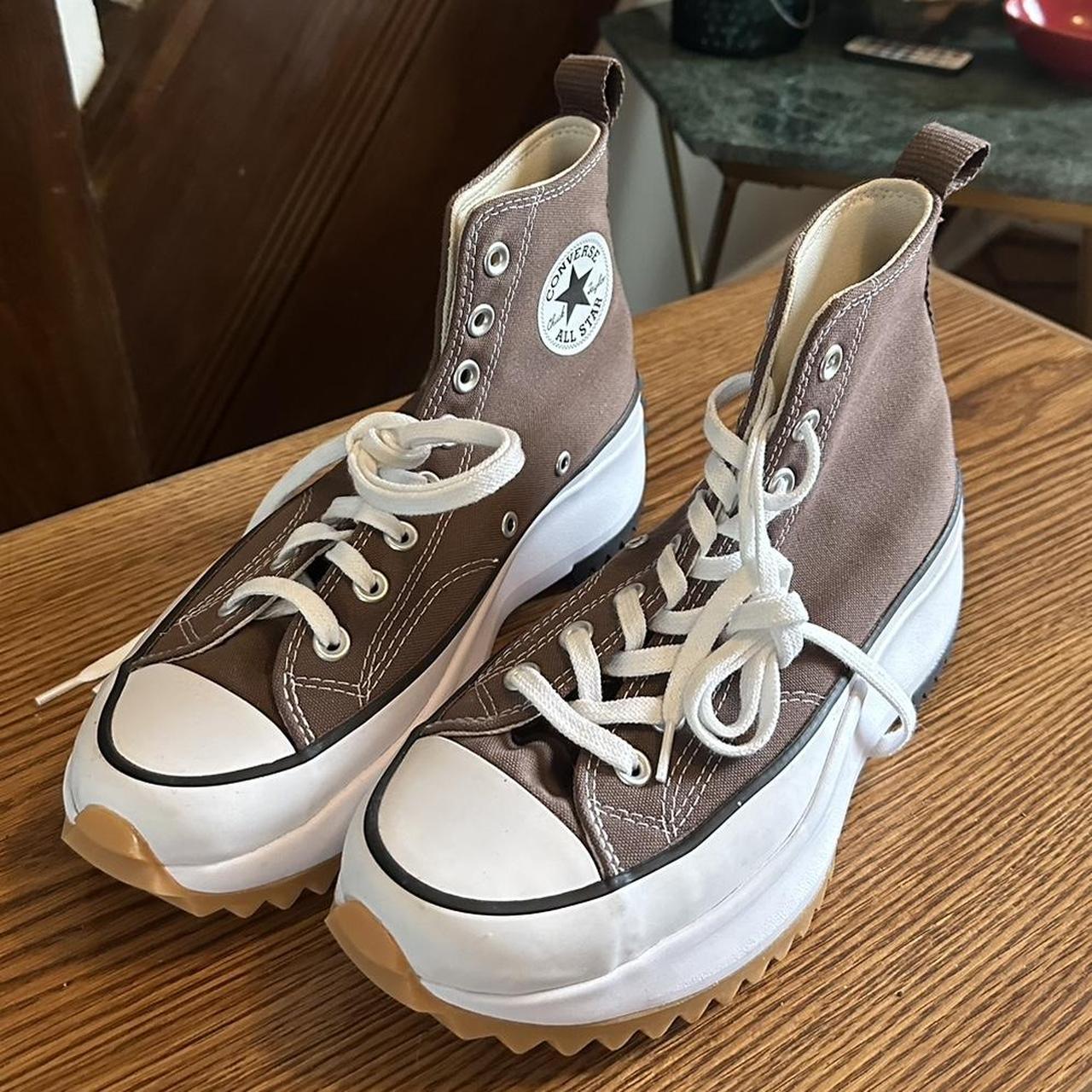 BRAND NEW Converse - Brown Platform Hike🤎 Size 9... - Depop