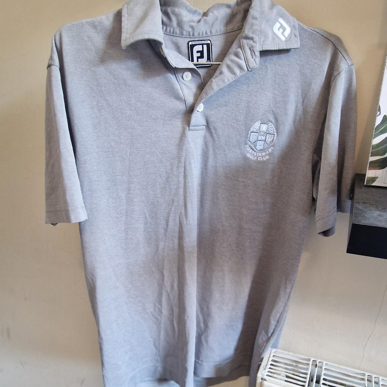 FootJoy Golf Mens Polo - Medium Grey - Depop