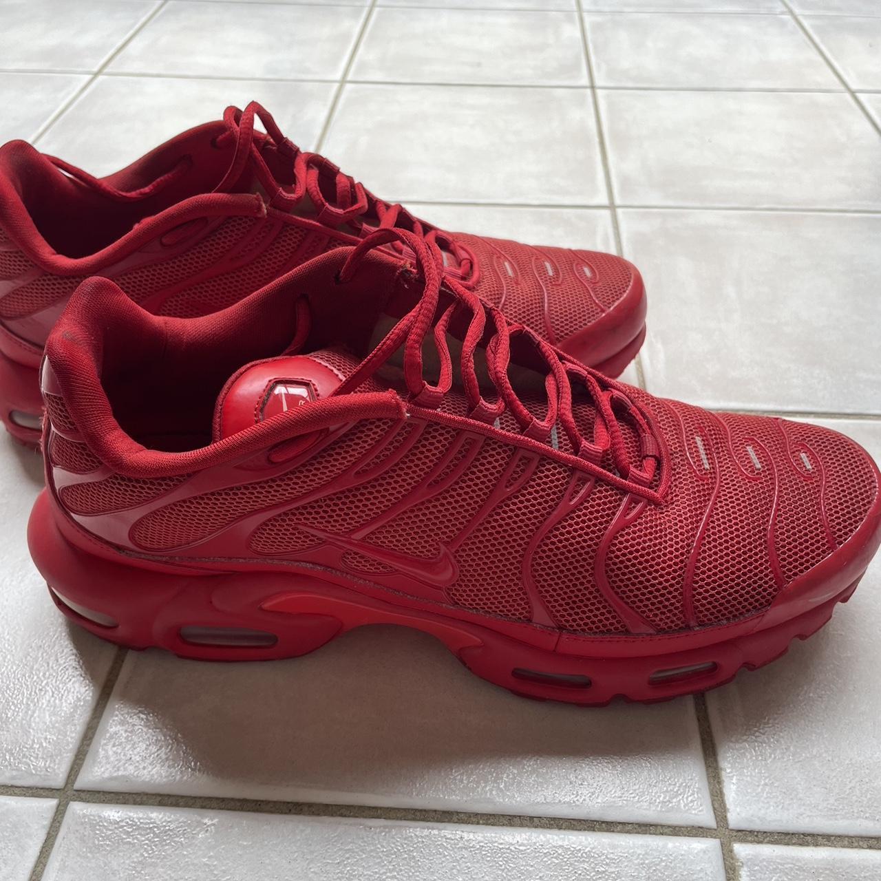 Nike Air Max Plus TN red trainers size UK 9 US 10.... - Depop