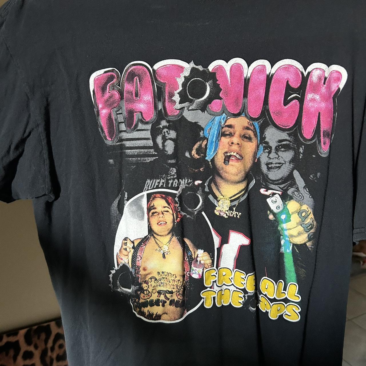 Fat Nick tee got that vintage look, from 2018 merch... - Depop