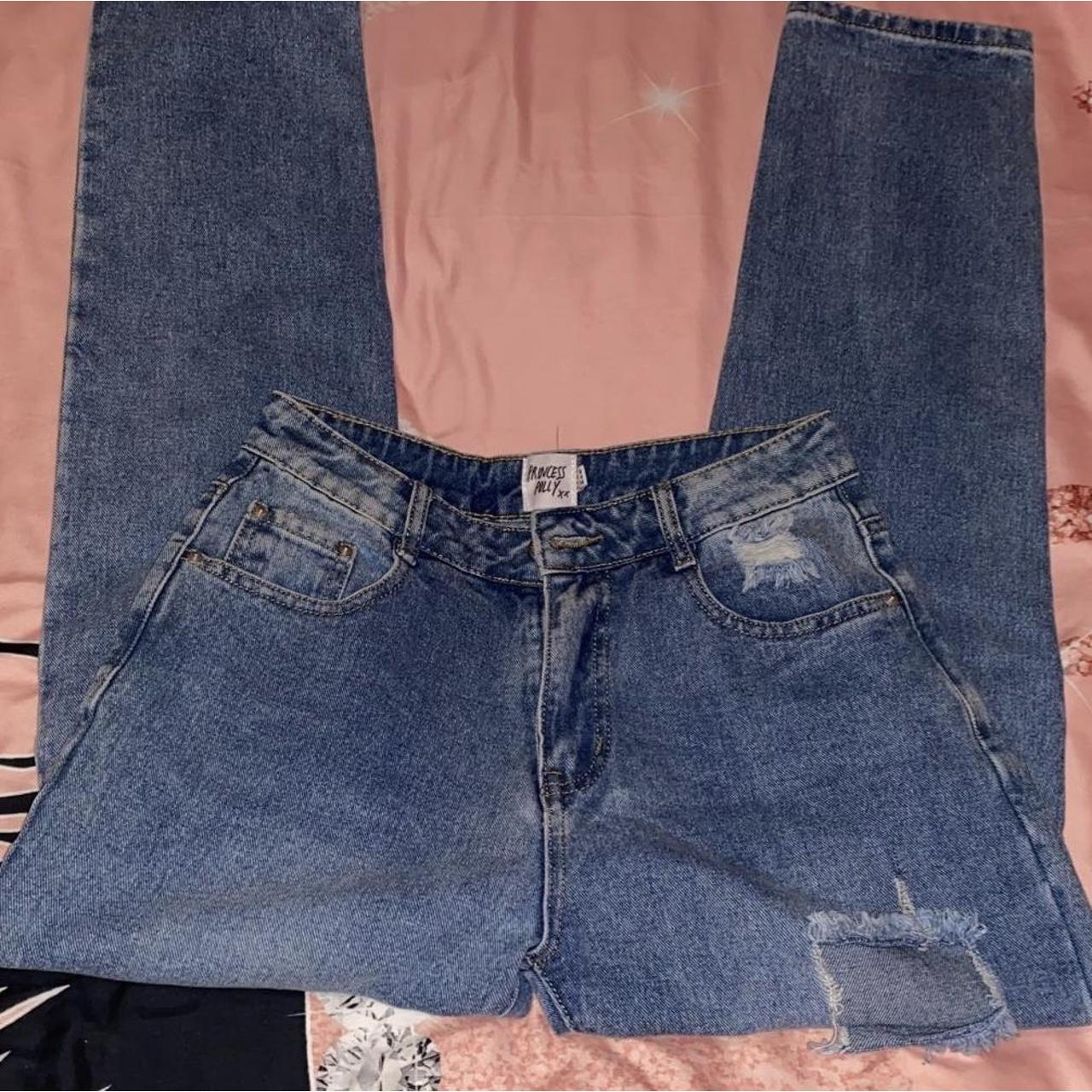 PRINCESS POLLY RIPPED JEANS size 4 Repop* I only... - Depop