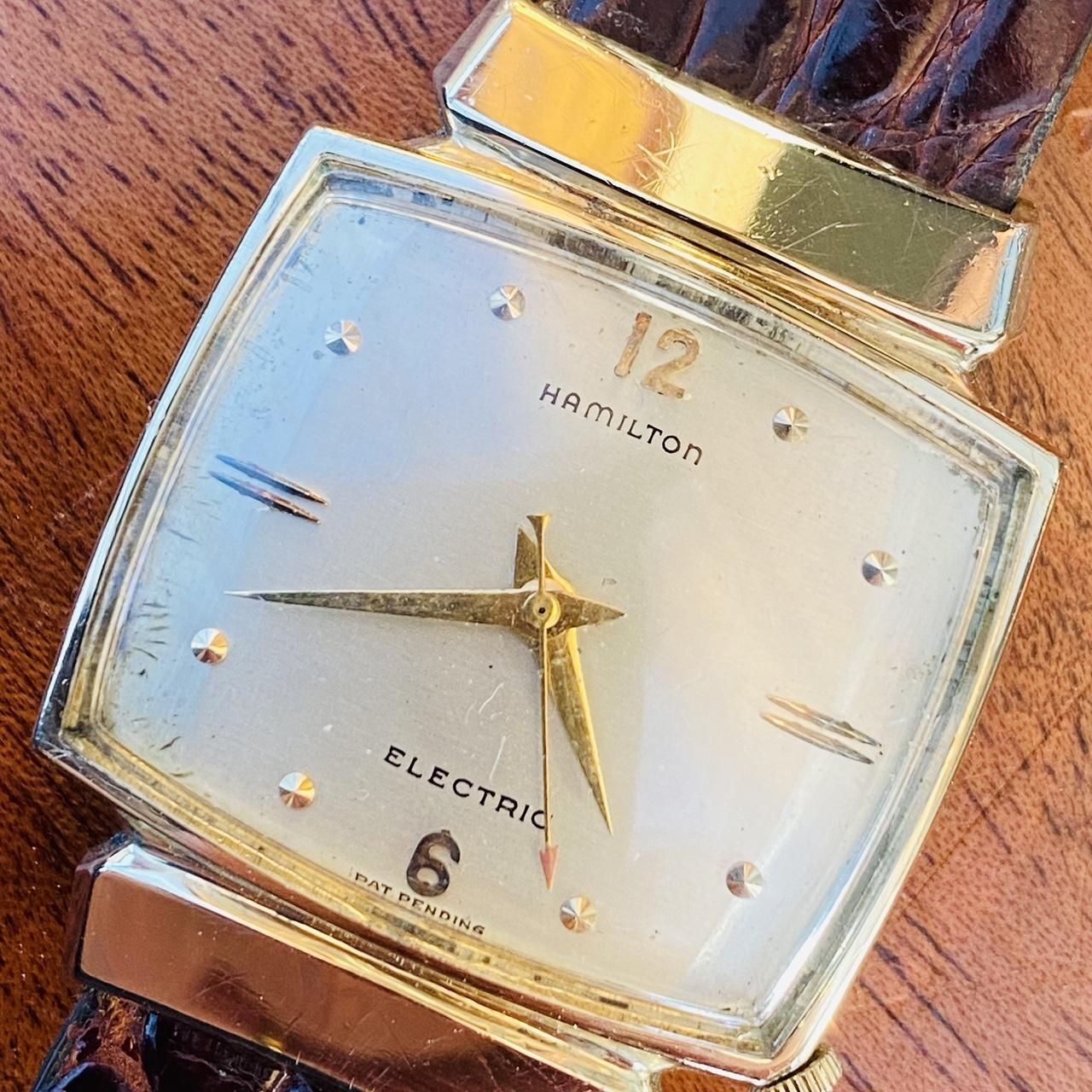 c.1960 HAMILTON ELECTRIC 10K GOLDFILL GENTLEMAN’S... - Depop