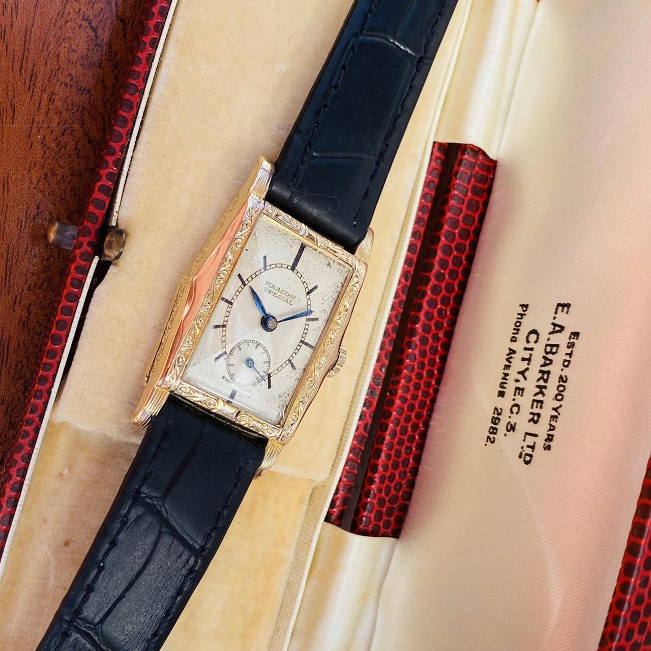 1939 ROLEX MARCONI SPECIAL ART DECO DRESS WATCH IN... - Depop