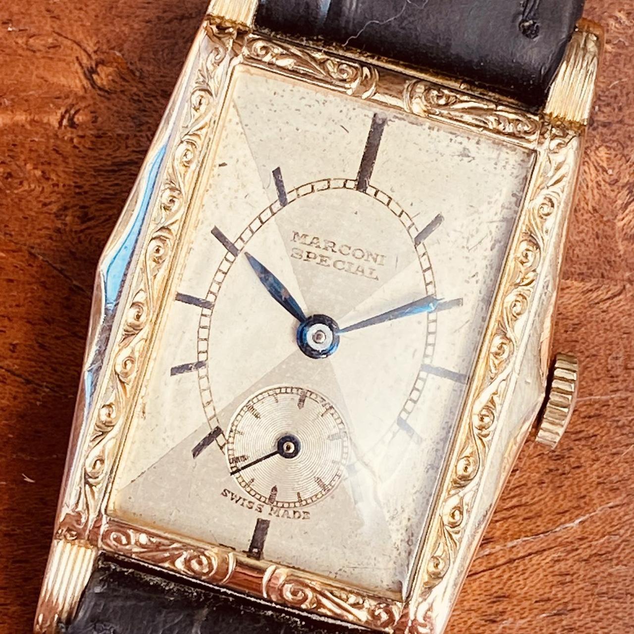 1939 ROLEX MARCONI SPECIAL ART DECO DRESS WATCH IN... - Depop