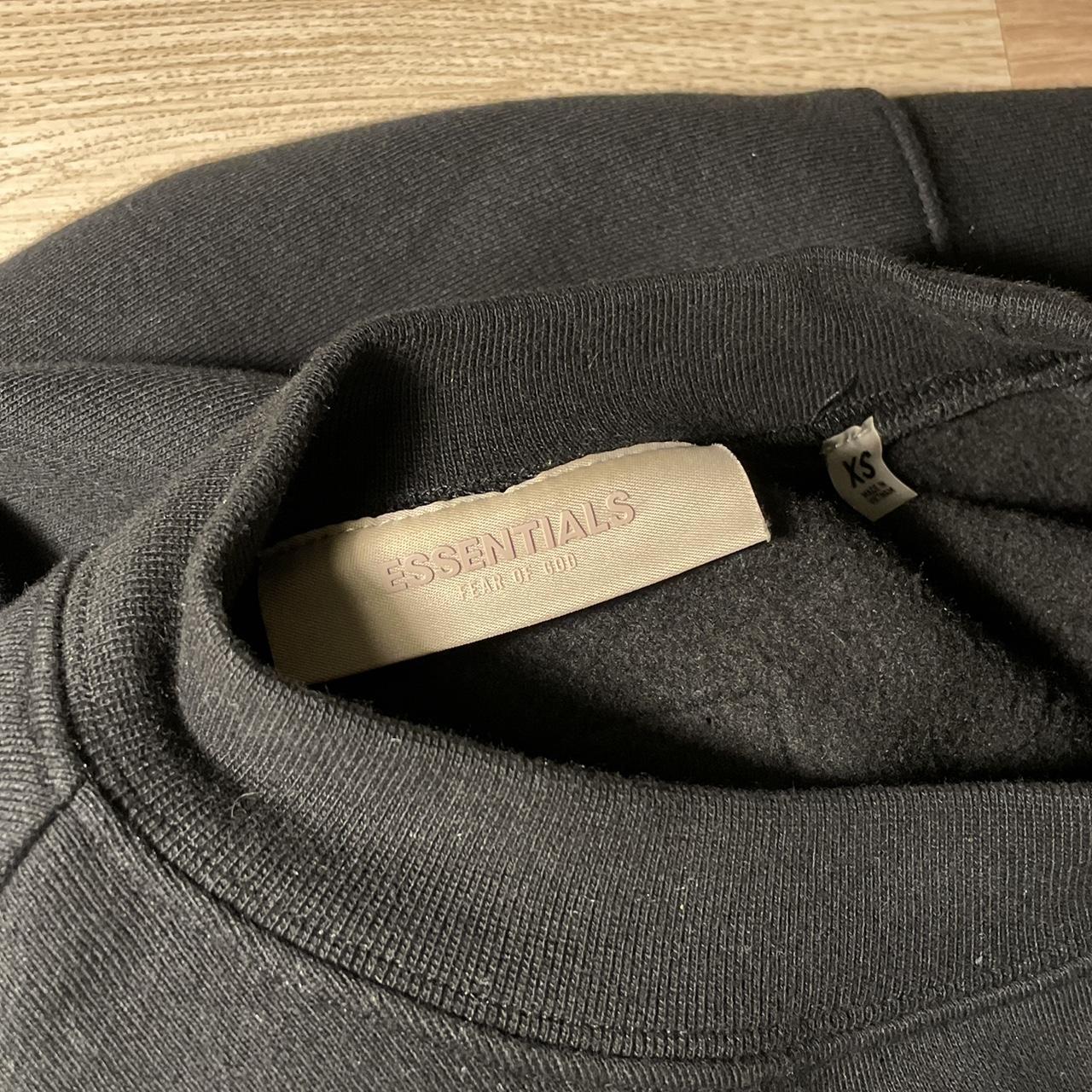 #ESSENTIALS Black Crewneck Sweatshirt Size... - Depop