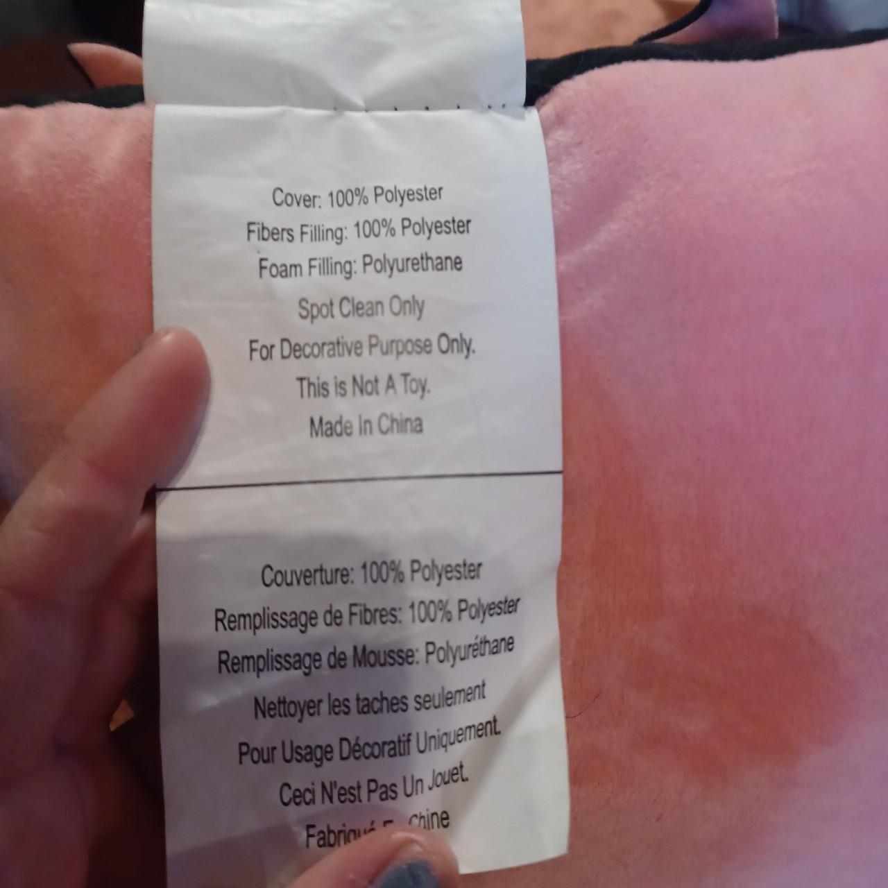 Black and pick bat throw pillow. Got it from... - Depop