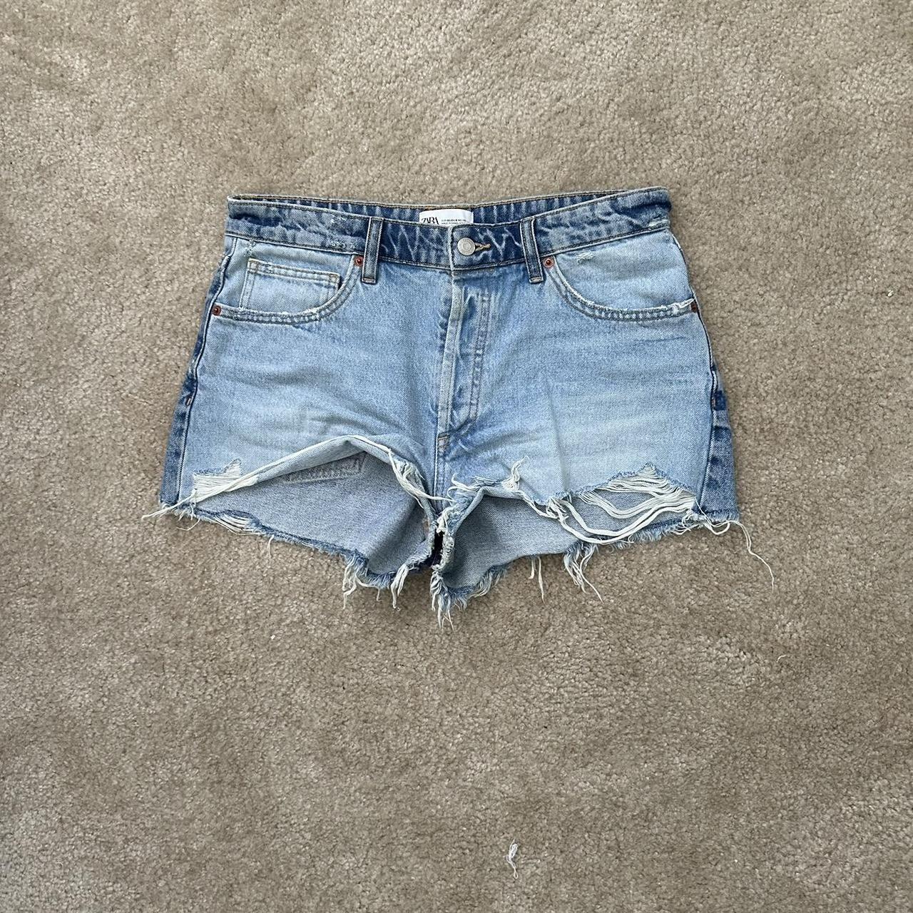 zara denim shorts - Depop