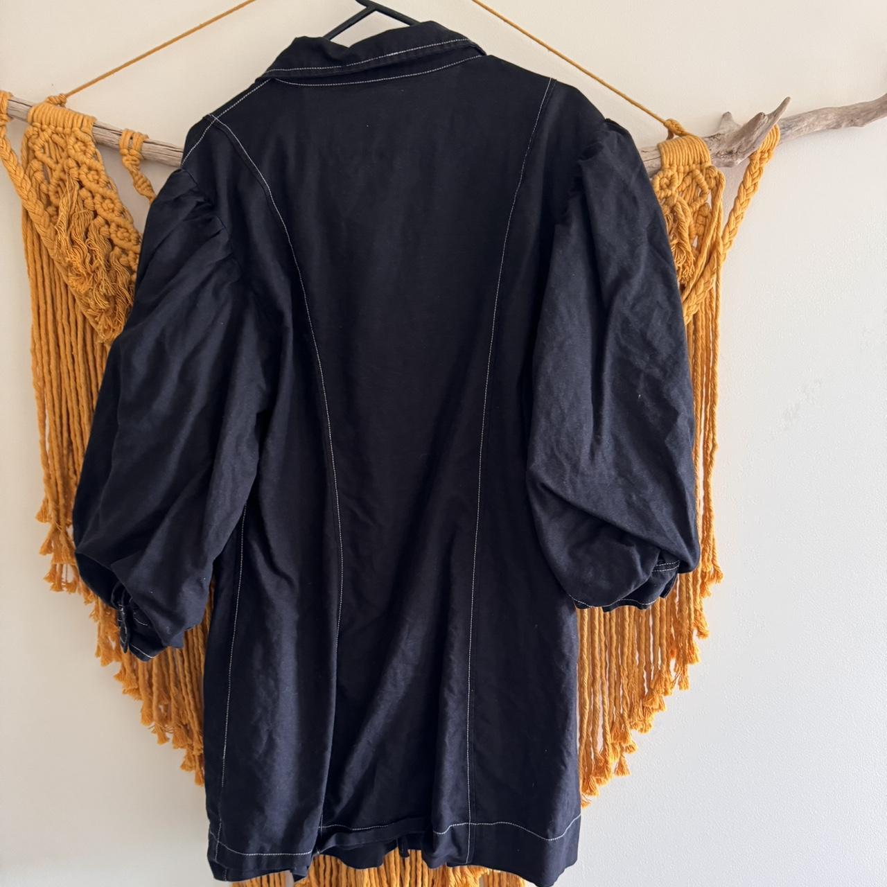 repop! never worn by me Puff sleeve mini dress Size... - Depop