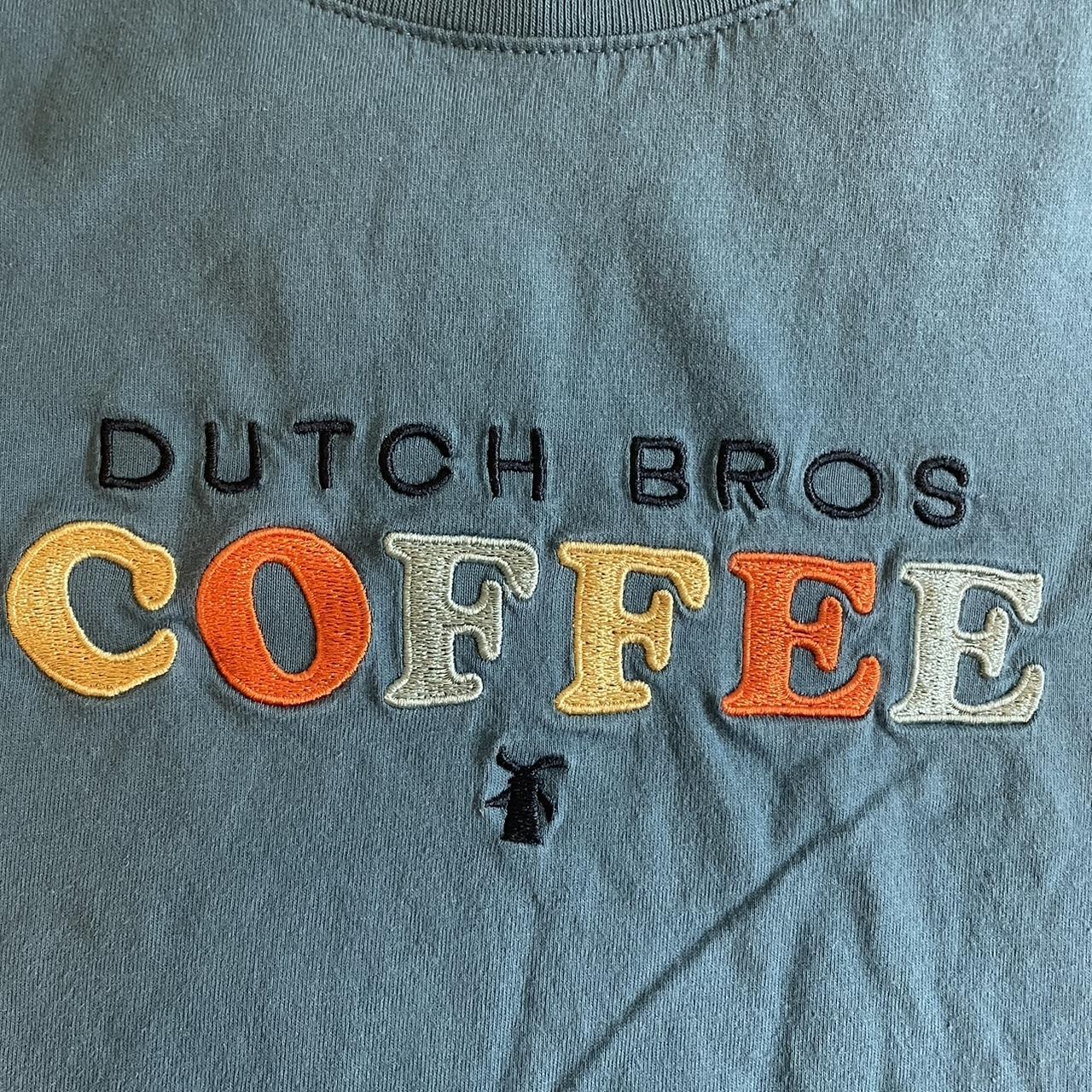 Navy blue Dutch Bros Coffee t shirt Medium... - Depop