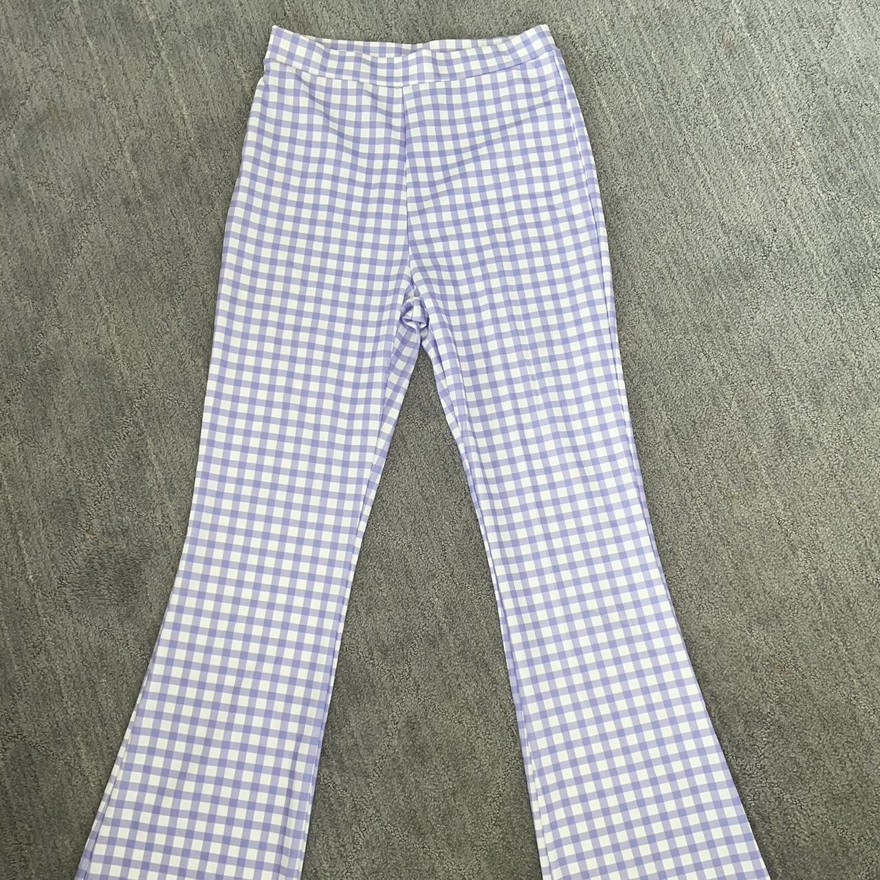 Purple gingham set SHEIN size M #matchingset... - Depop