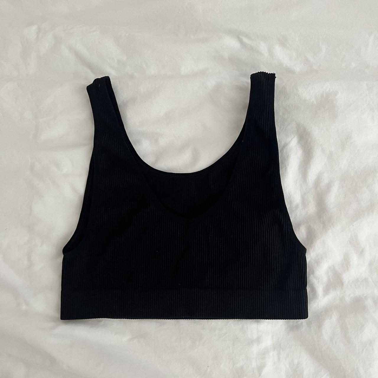 Sunday best ribbed bralette/cropped tank... - Depop