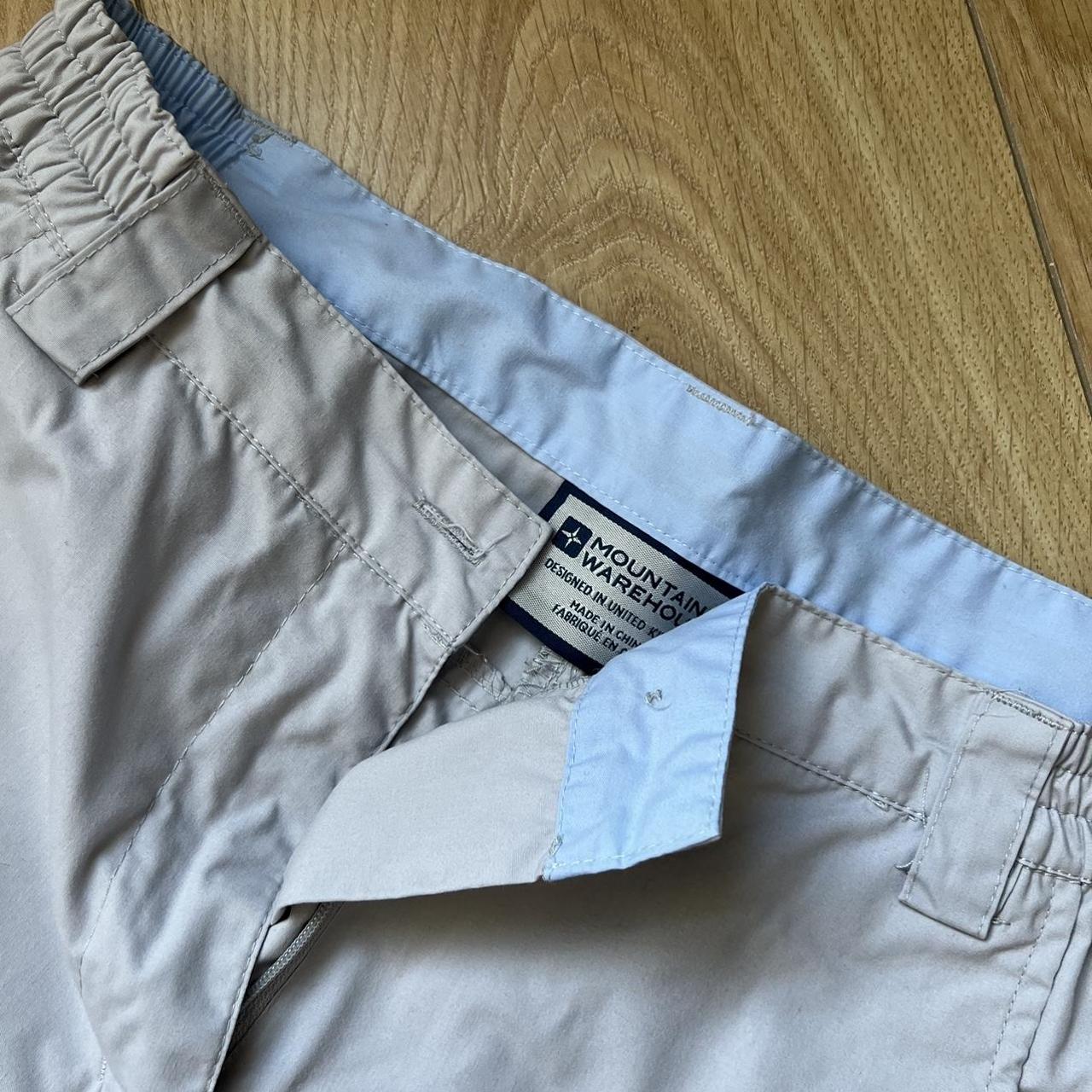Mountain Warehouse Capris Light grey with blue... - Depop