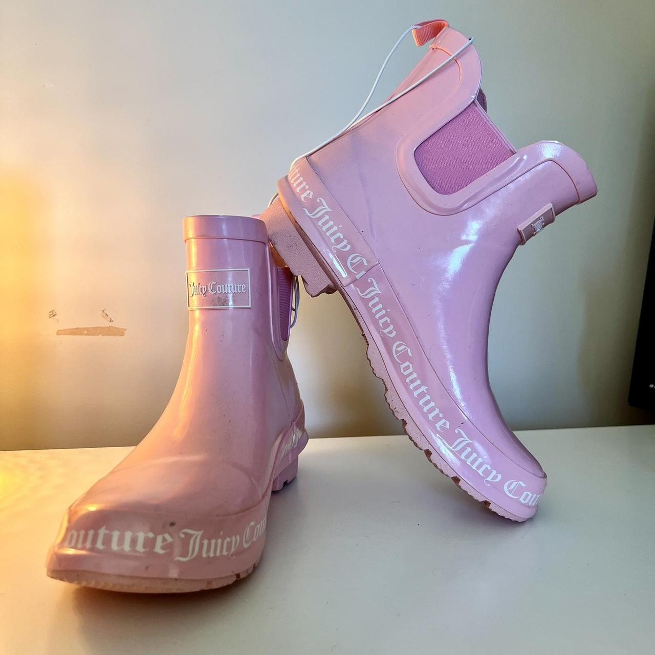 Juicy Couture mini wellies in pink Brand new never... - Depop