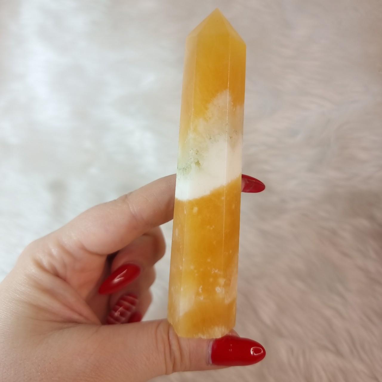 Orange calcite tower You will receive the exact... - Depop